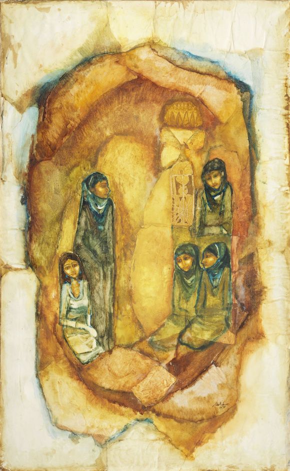 Bonhams : Suad Al-Attar (Iraq, born 1942) Five Women