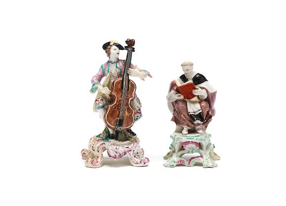 Bonhams : Two Bow figures, circa 1765
