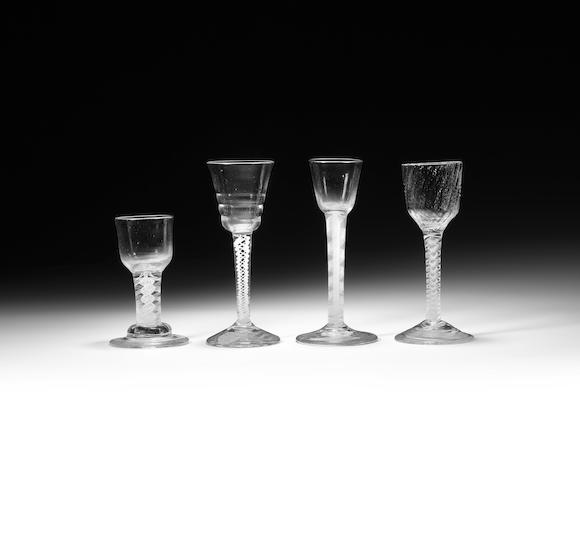 Bonhams A Rare Moulded Wine Glass Circa 1765