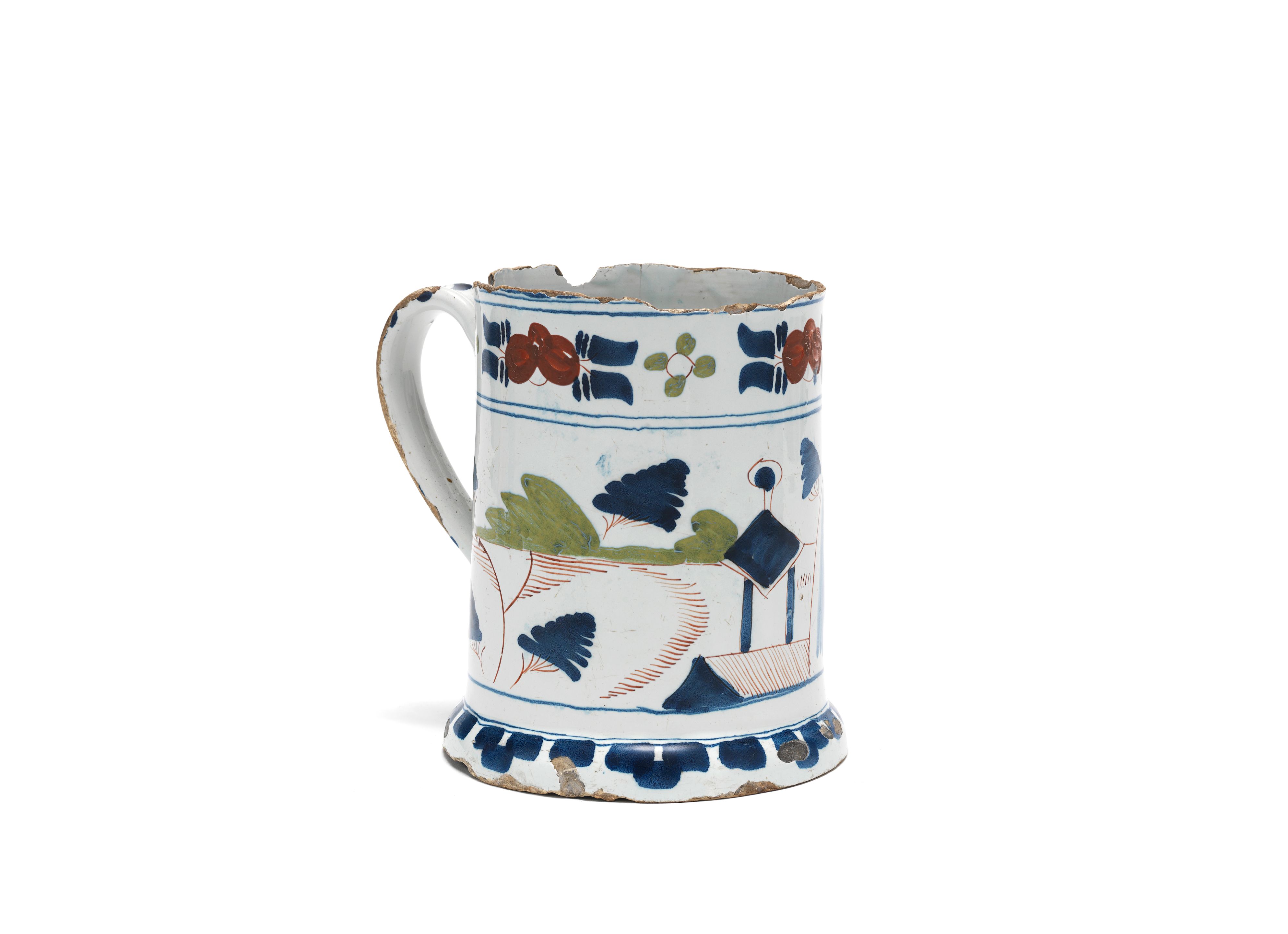 Bonhams : A London delftware mug, circa 1720-30