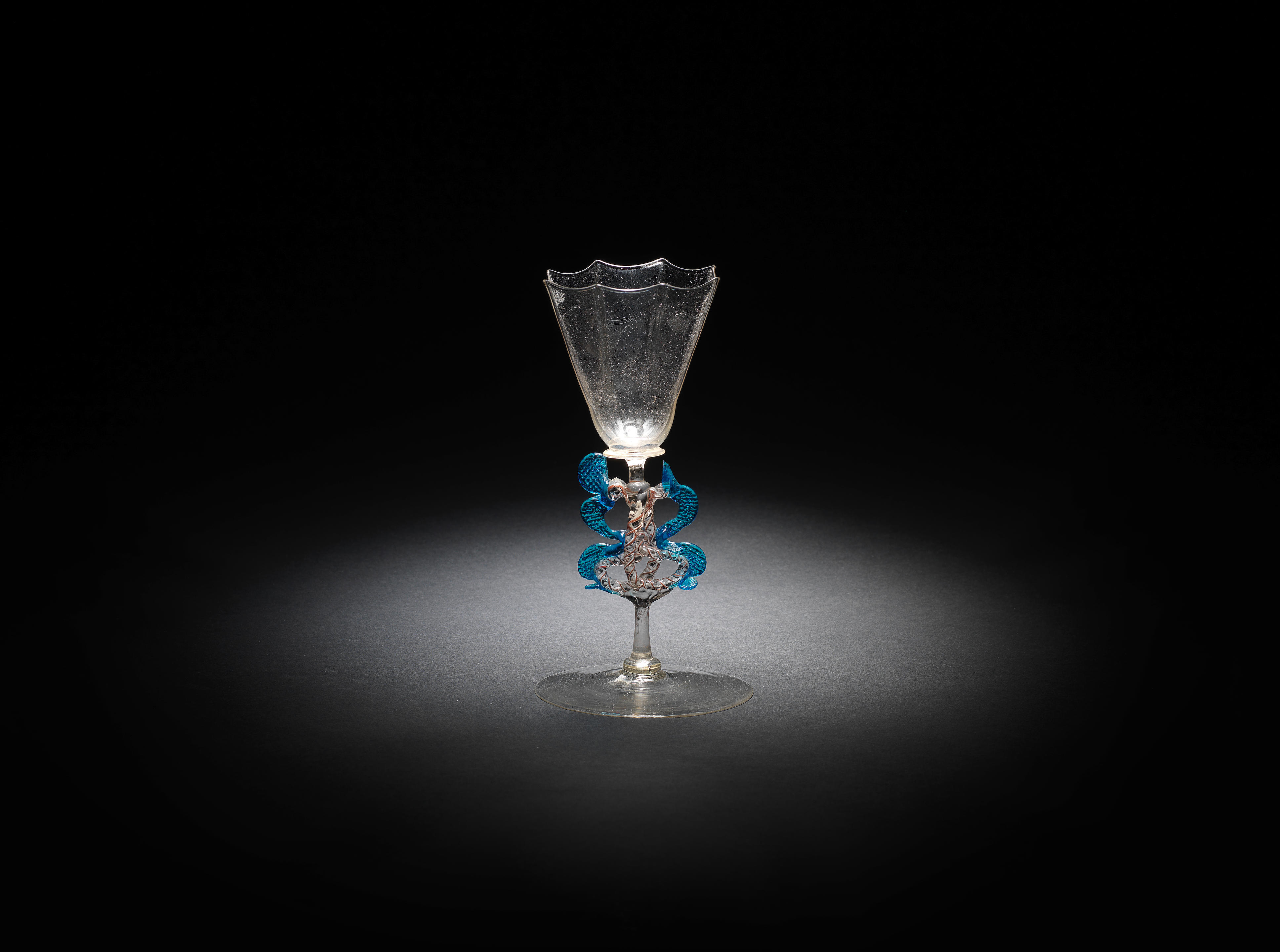 Bonhams A Façon De Venise Winged Wine Glass 17th Century