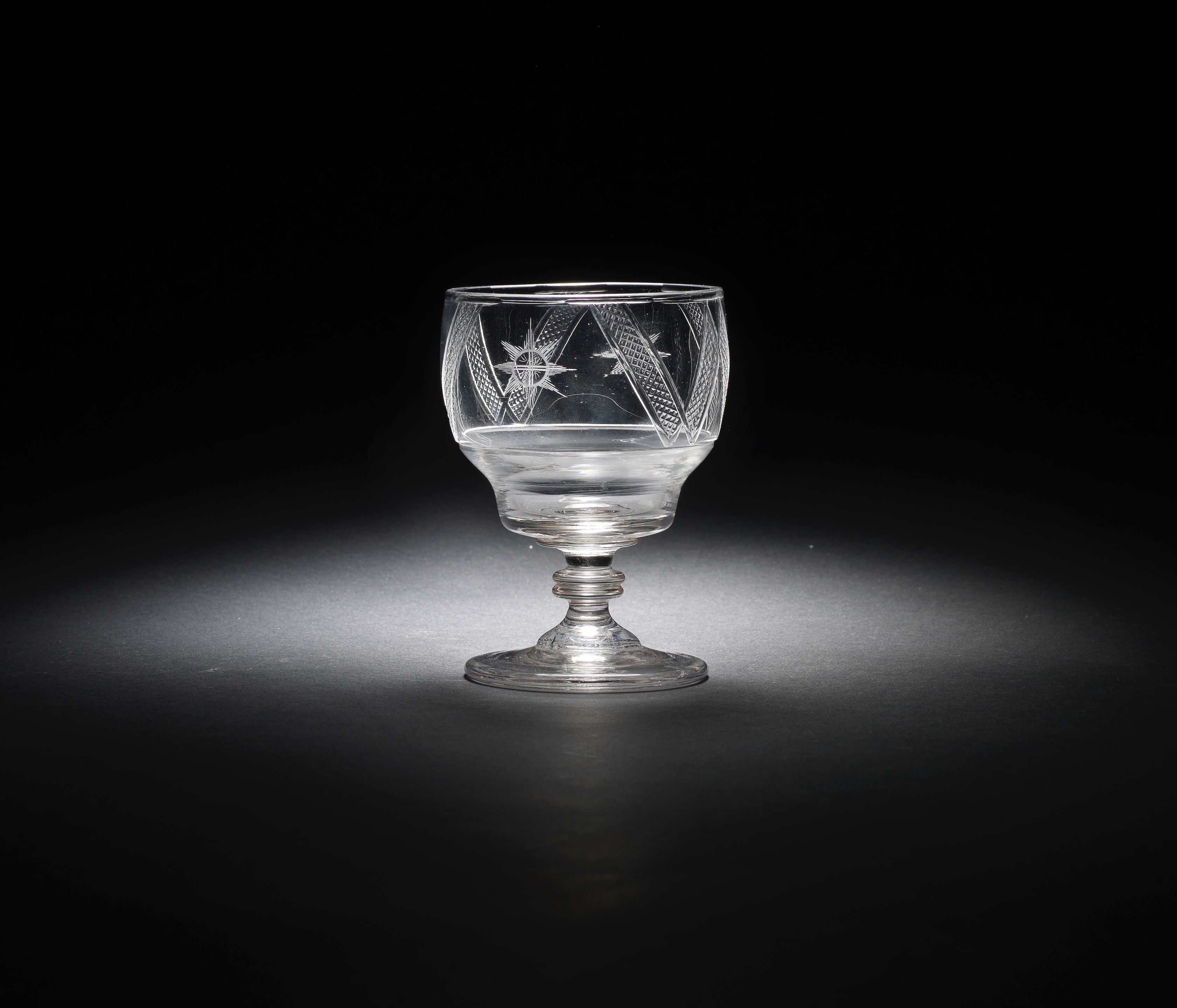 Bonhams : An interesting 'kettledrum' shaped rummer perhaps of Cycle ...