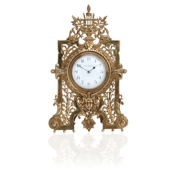 Bonhams : Of Fettes Interest: A 19th century brass easel clock Mappin ...
