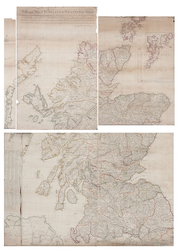 Bonhams : MAP - SCOTLAND DORRET (JAMES) A General Map of Scotland and ...