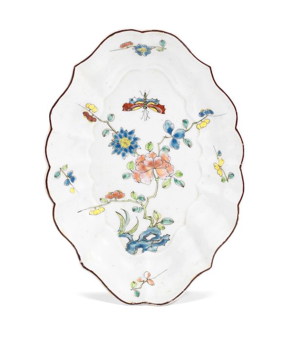 Bonhams : A rare Longton Hall dish, circa 1753-55