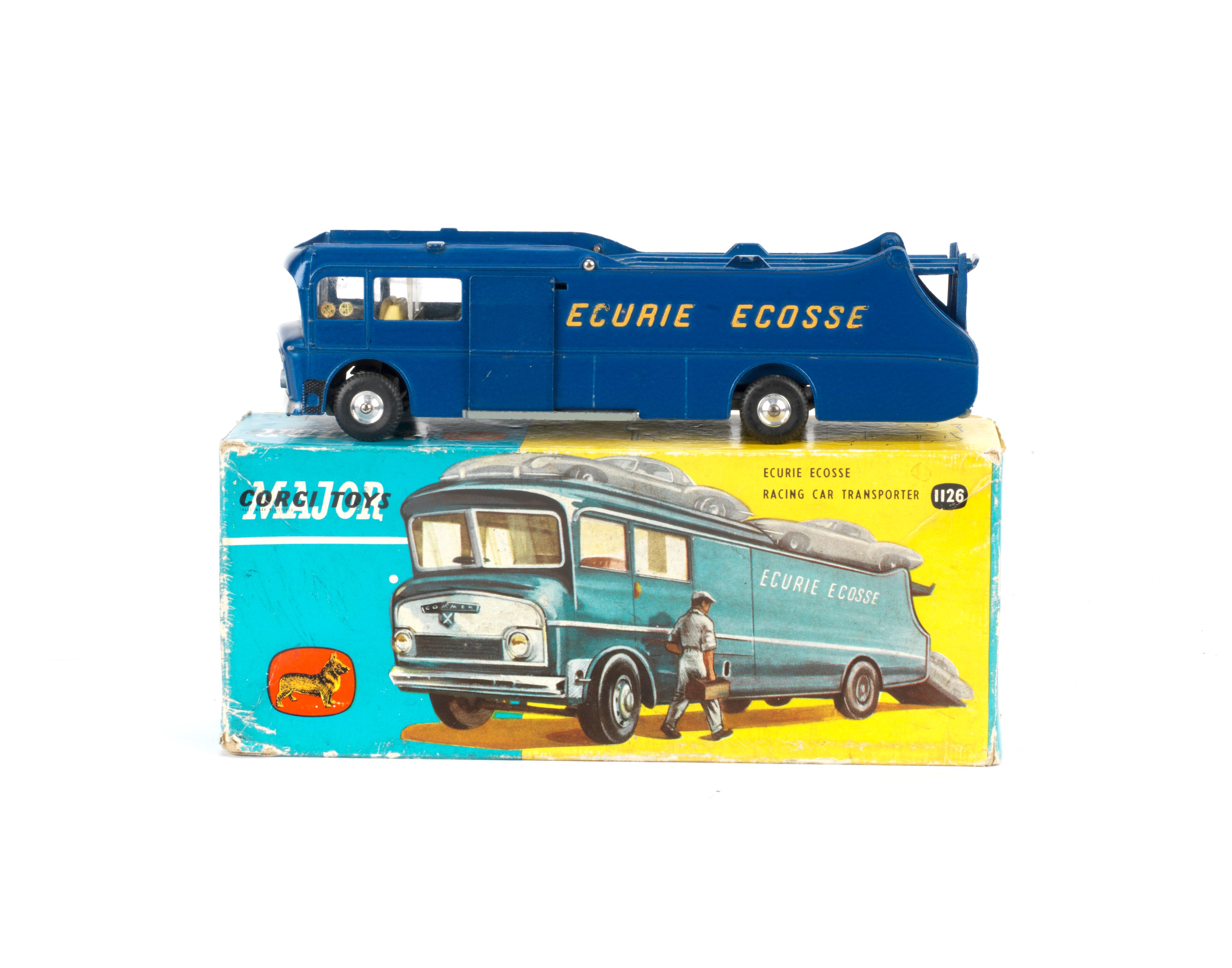 Bonhams Cars : A boxed Corgi die-cast Ecurie Ecosse Racing Car transporter,