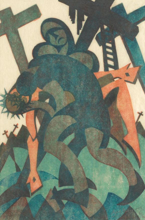 Bonhams : Sybil Andrews CPE (British/Canadian, 1898-1992) Joseph ...