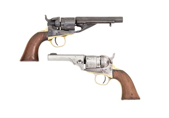 Bonhams : A Cased Rim-Fire Conversion Colt Round Barrel Model Revolver
