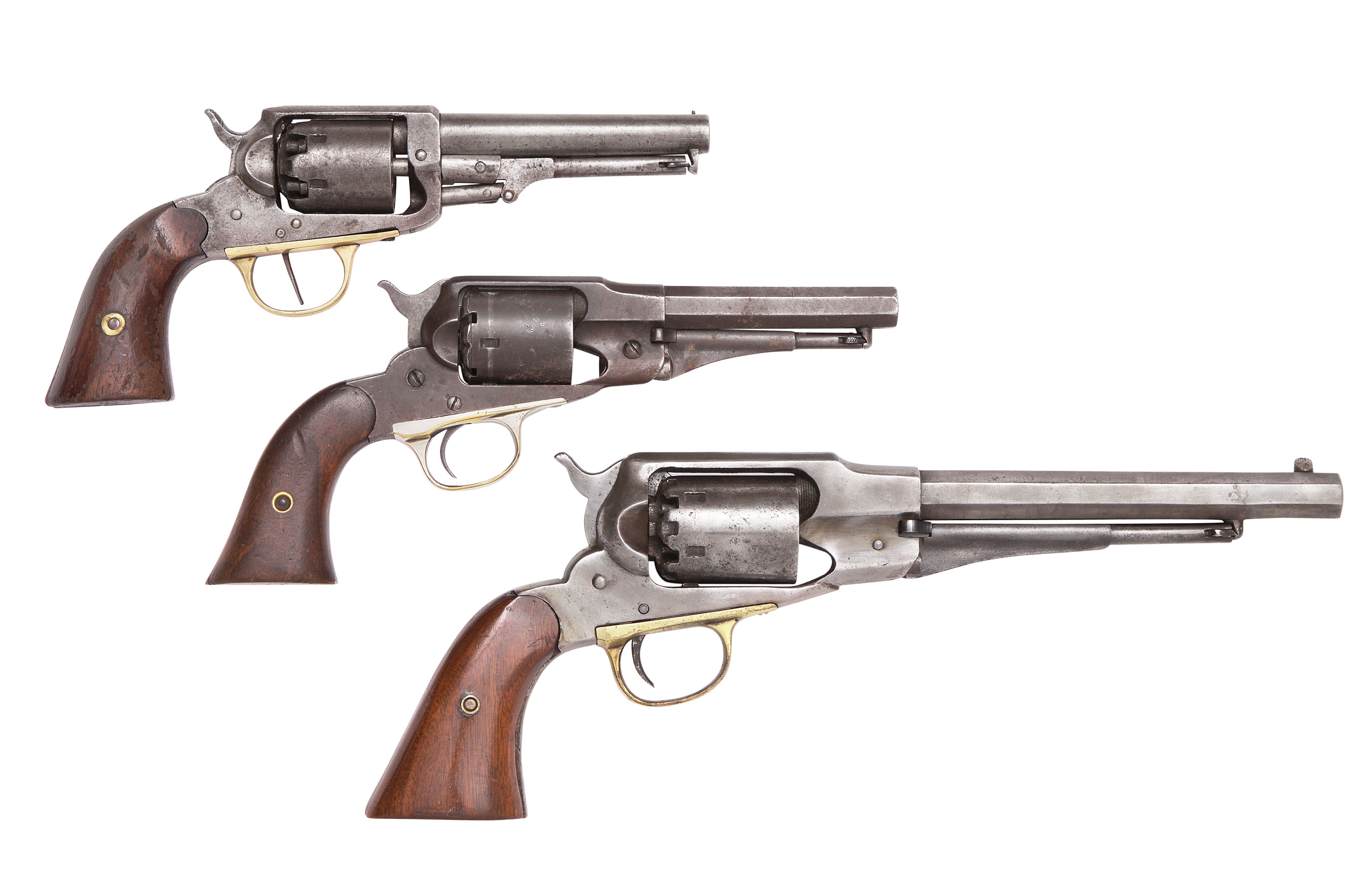 Bonhams : A .38 Percussion W.W. Marston Model Pocket Seventh Type Revolver