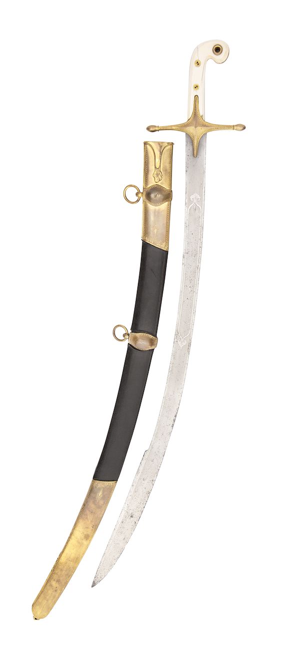 Bonhams : A Rare Mameluke-Hilted Officer's Sabre Presented By General ...