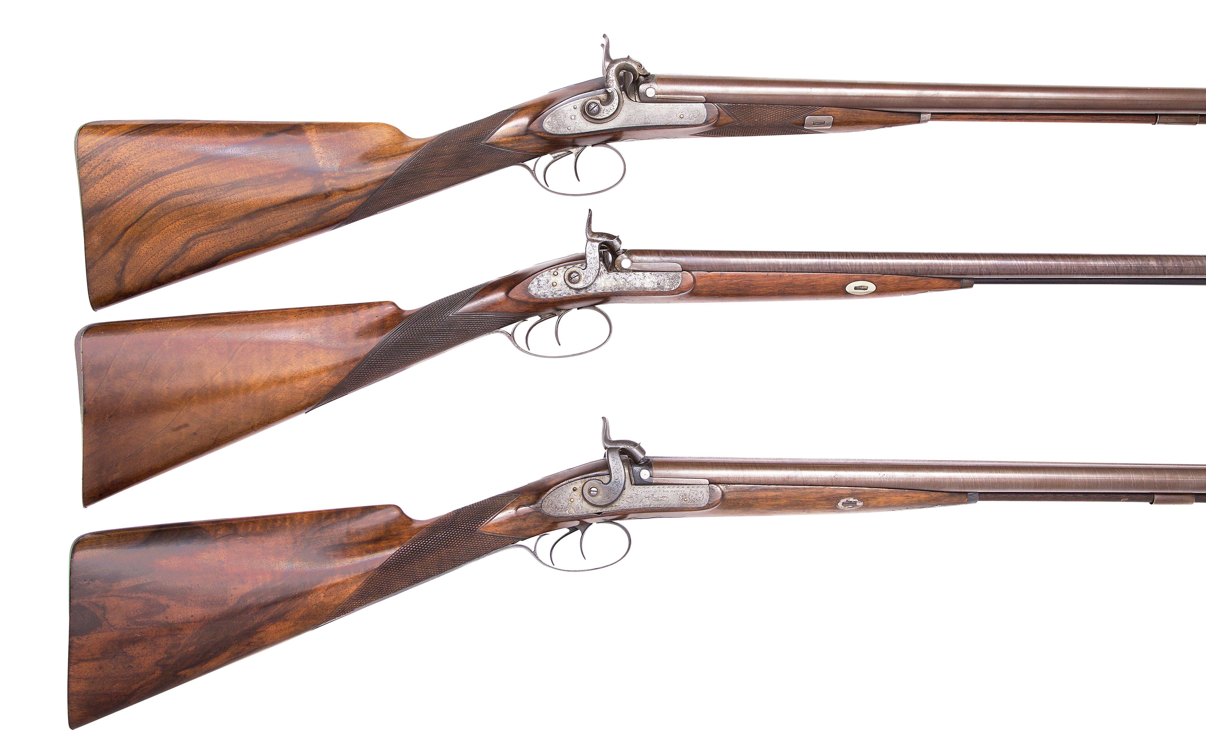 Bonhams : A 13-Bore D.B. Percussion Sporting Gun
