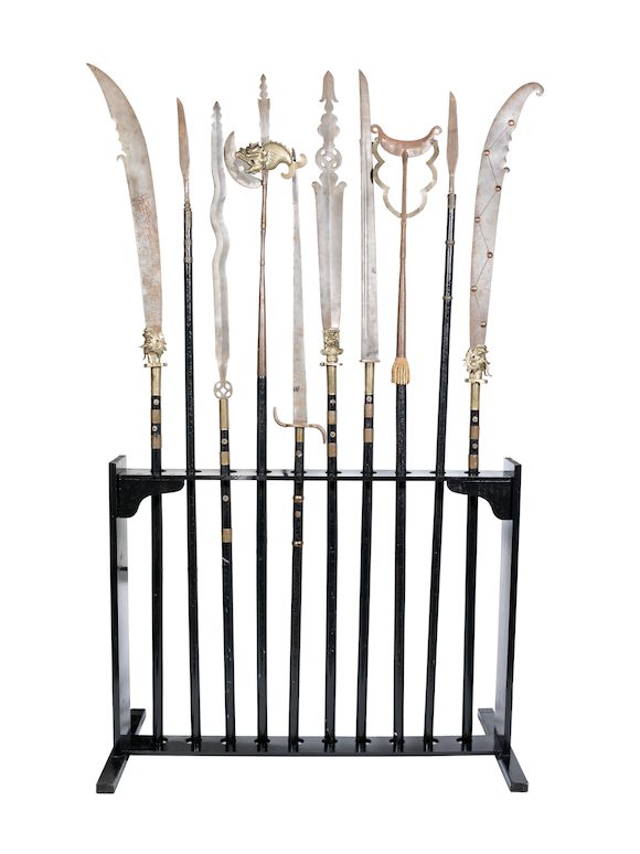 Bonhams : A Stand Of Ten Chinese Polearms