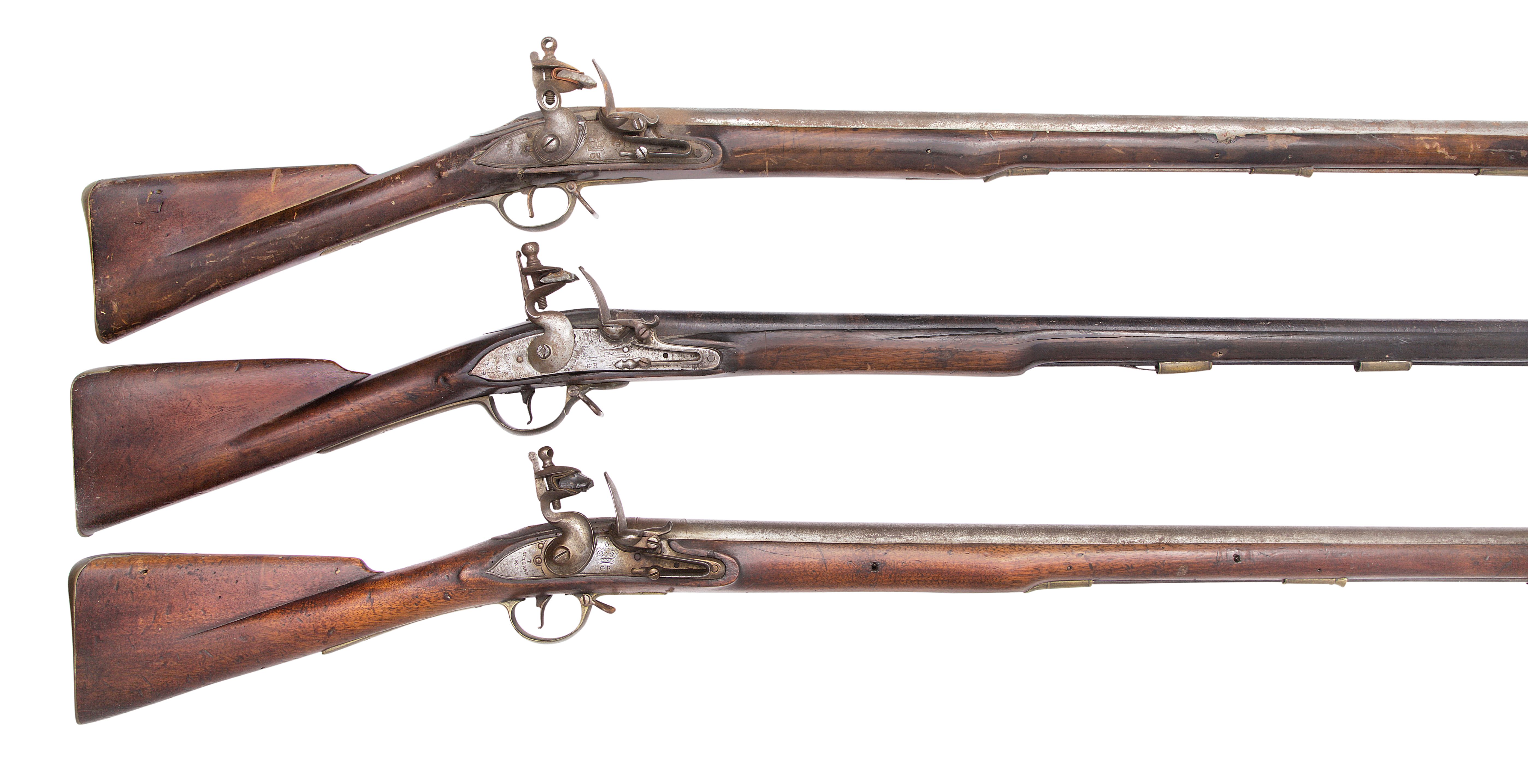 A 10-Bore Flintlock Musket Of Sea Service Type, And A 10-Bore ...