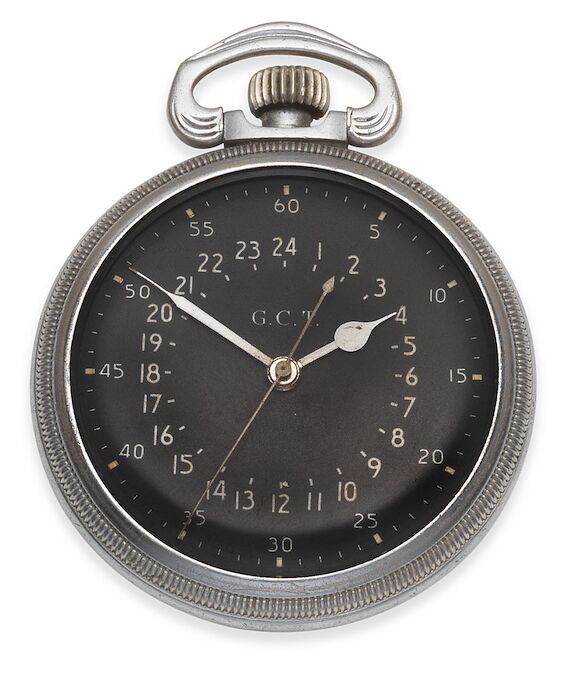 Bonhams : Hamilton. A Greenwich Civil Time base metal keyless wind open ...