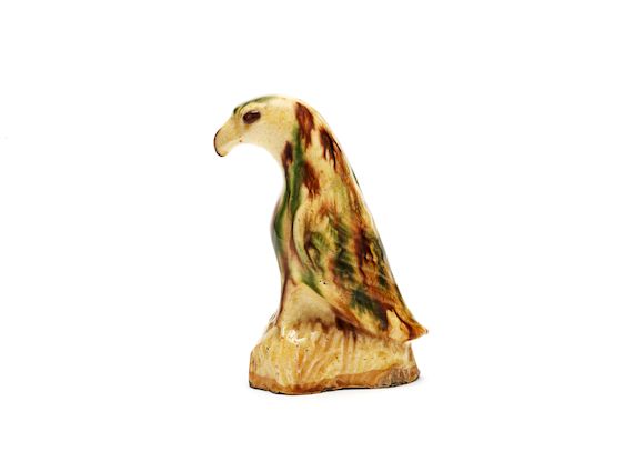 Bonhams : A rare Whieldon type model of a hawk, circa 1760