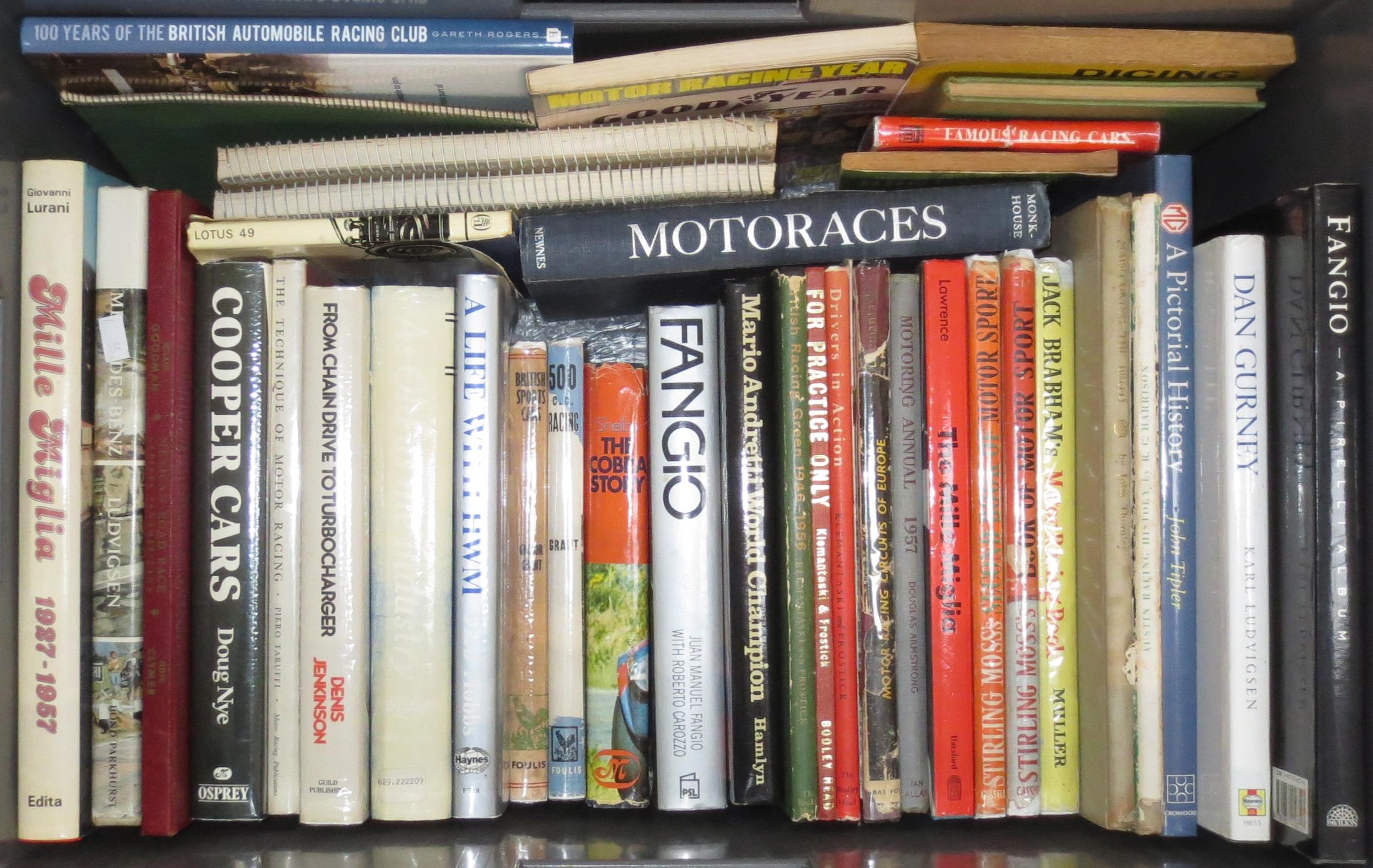 Bonhams Cars Assorted Motor Racing Books Qty