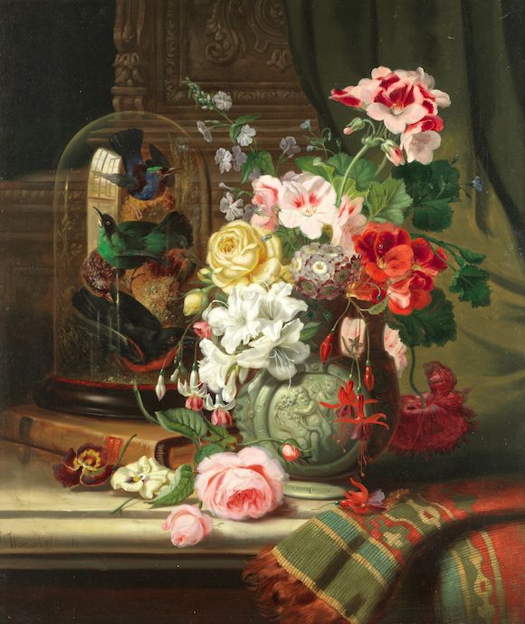 Bonhams : John Wainwright (British, active 1860-1869) Still life of ...