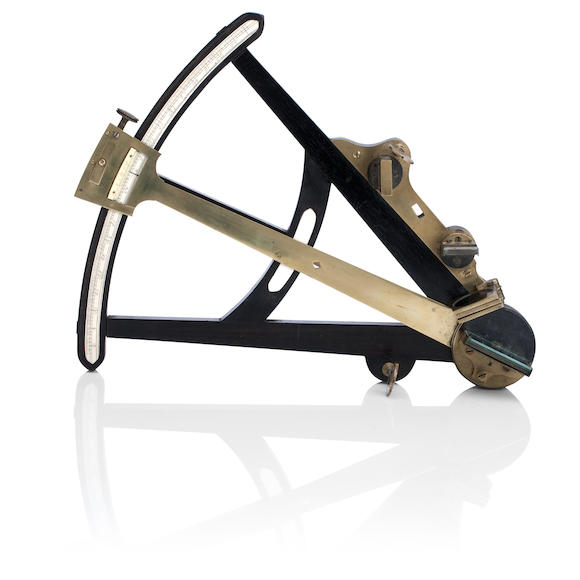 Bonhams An Early 19th Century 11in Radius Ebony Octant