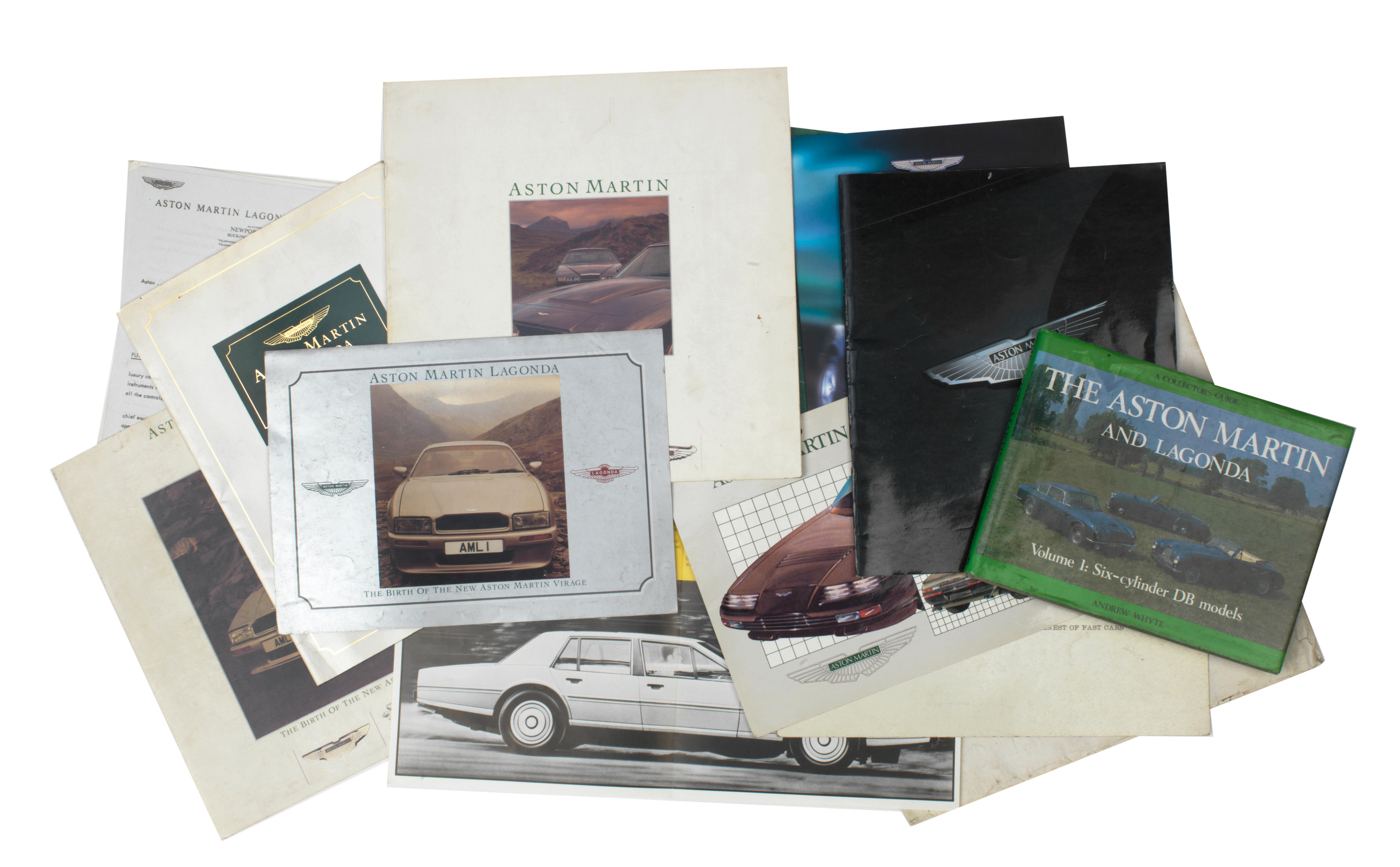 Bonhams Cars : Assorted Aston Martin and Lagonda sales literature and ephemera, ((Qty))