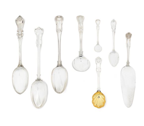 Bonhams : A collection of King's and King's Variant pattern silver ...