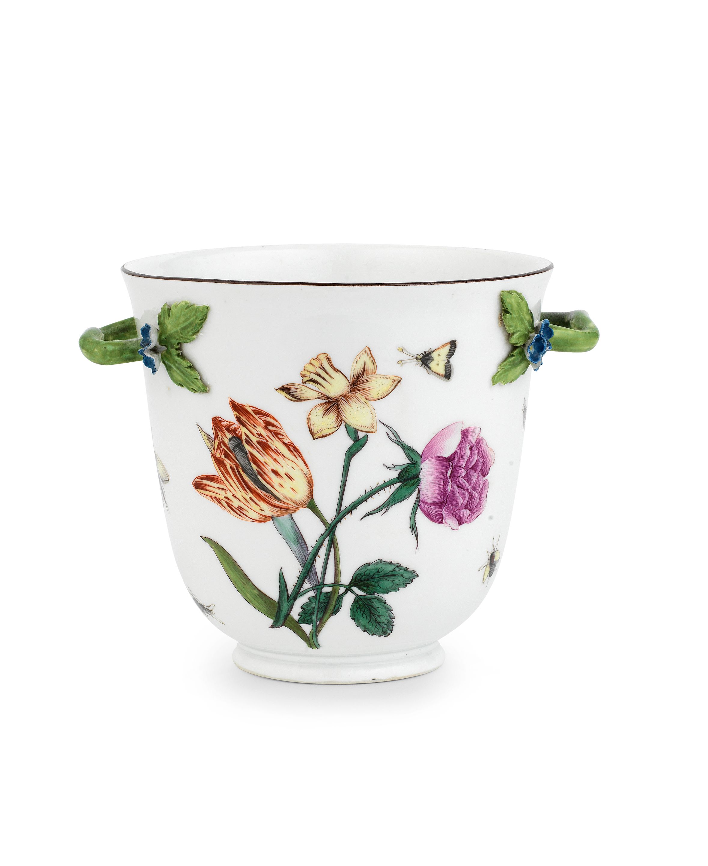 Bonhams : A rare Meissen two-handled beaker-shaped vase, circa 1740-45