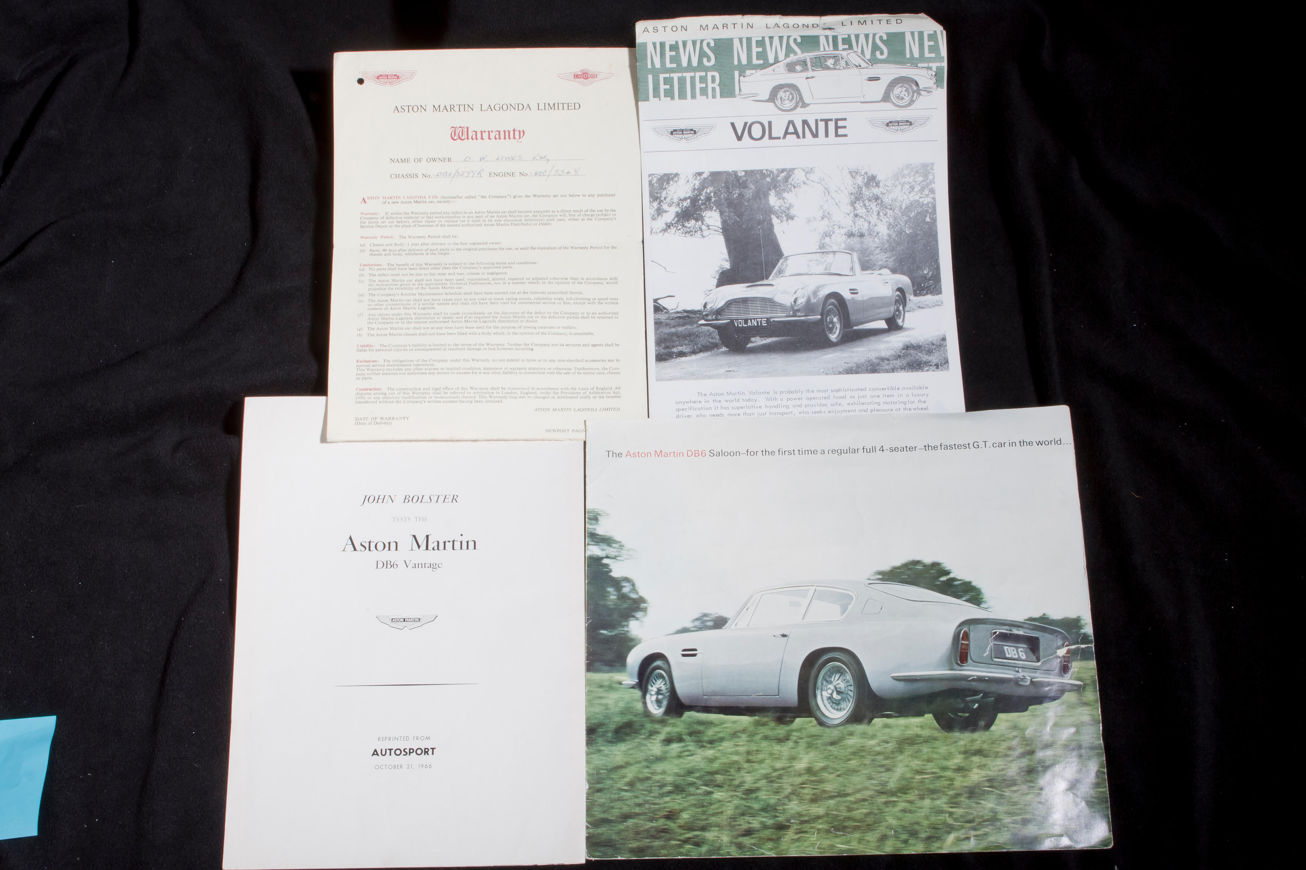 Bonhams Cars : Aston Martin sales publications and ephemera, ((Qty))