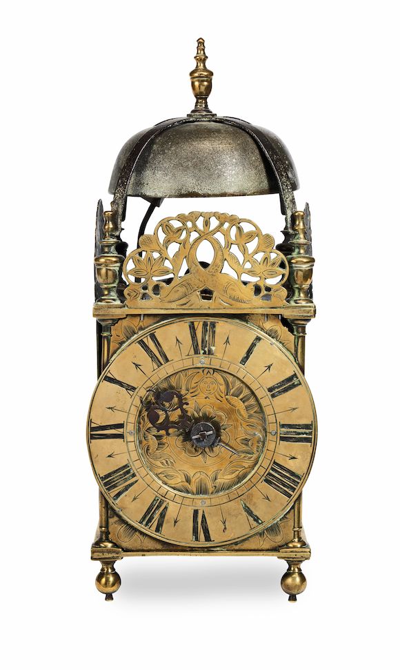 Bonhams : A rare late 17th century brass lantern clock Unsigned, but ...