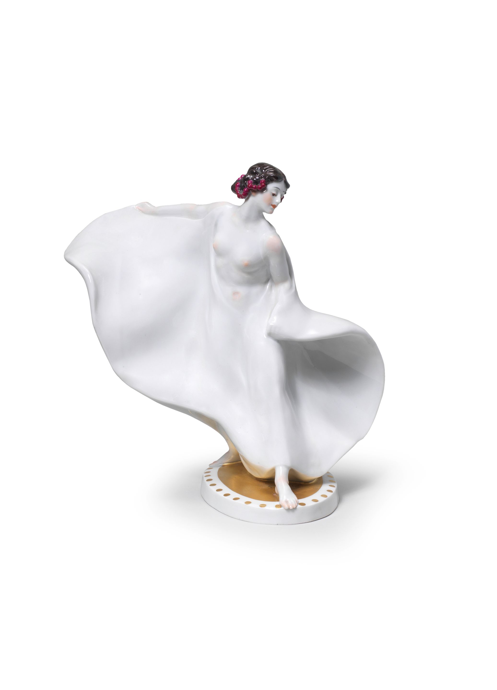 Bonhams : A Meissen figure of the dancer Loie Fuller, circa 1911-1924