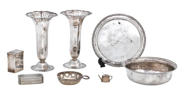 Bonhams : A collection of silver various makers and dates