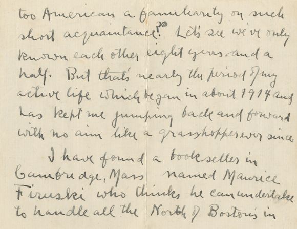 Bonhams : FROST (ROBERT) Autograph letter signed ("Robert Frost"), to ...