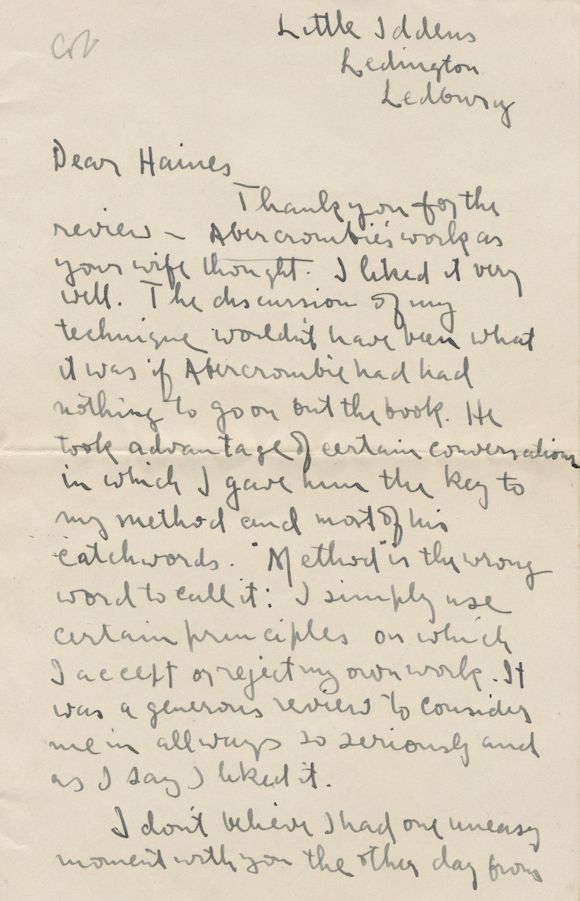 Bonhams : FROST (ROBERT) Autograph letter signed ("Frost"), to Jack ...