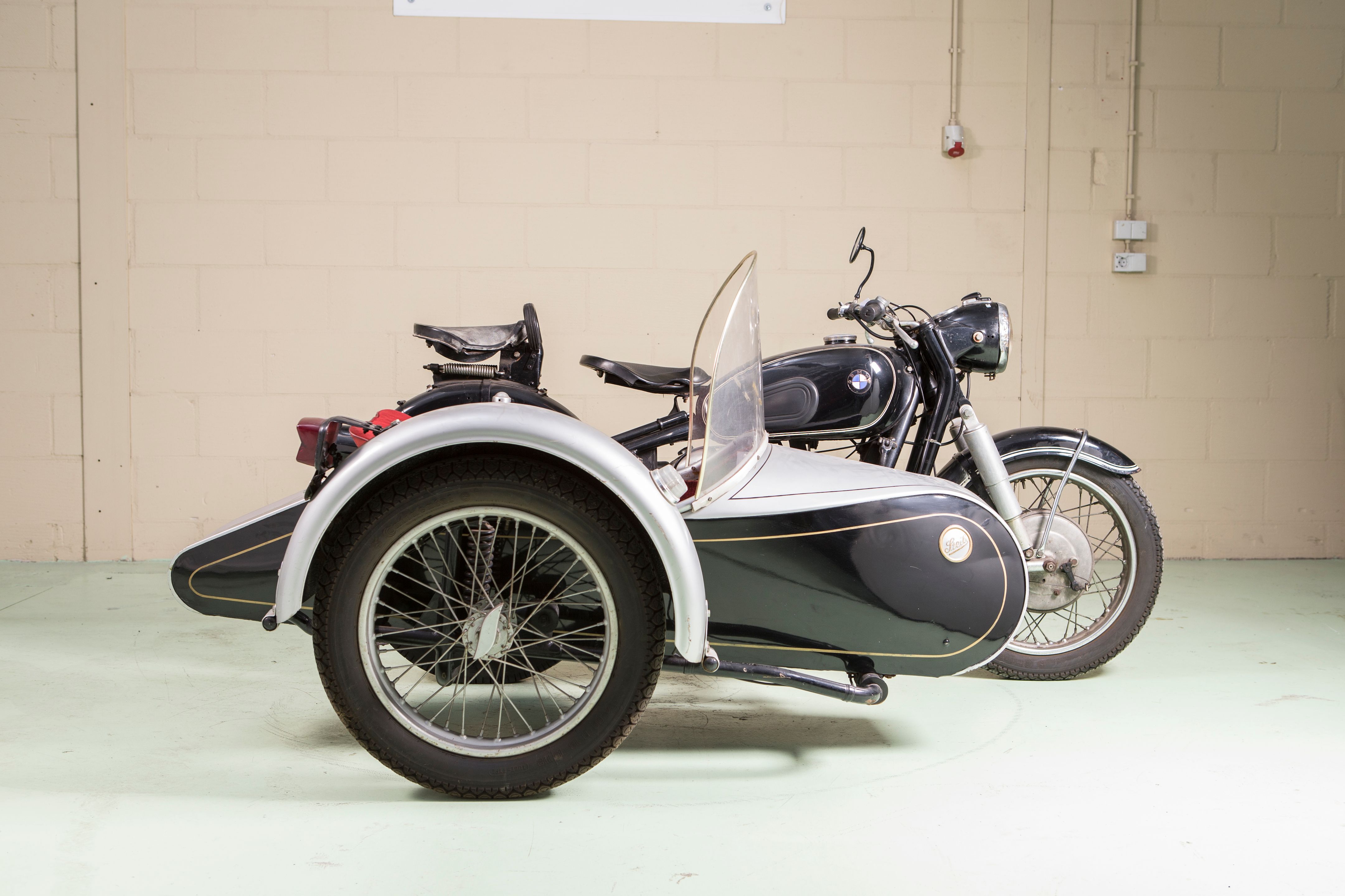 Bonhams Cars : 1958 BMW 490cc R50/Steib Combination Frame no. 558737 ...