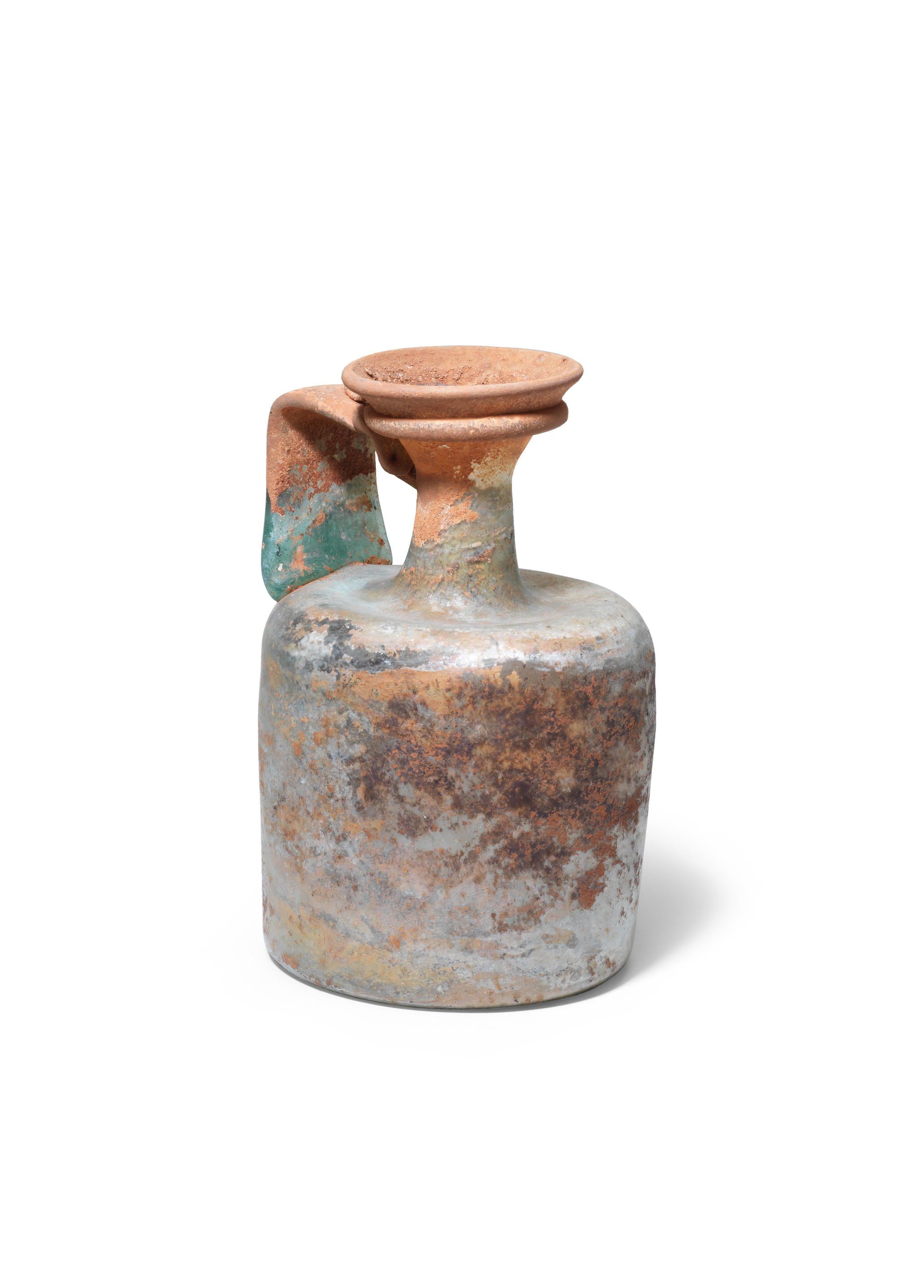 Bonhams A Large Roman Pale Green Glass Jug
