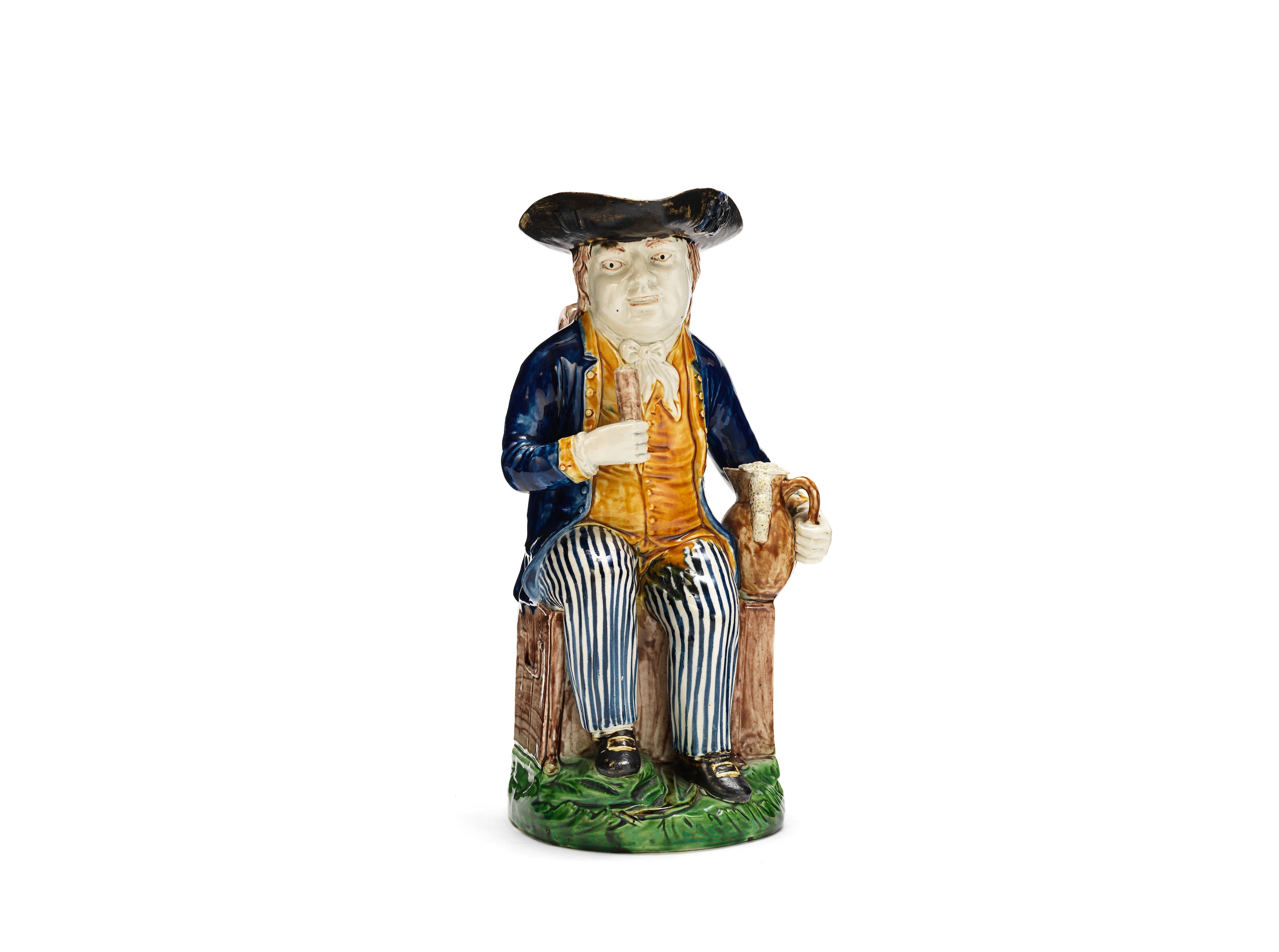 Bonhams : A Prattware 'Sailor' toby jug, circa 1800