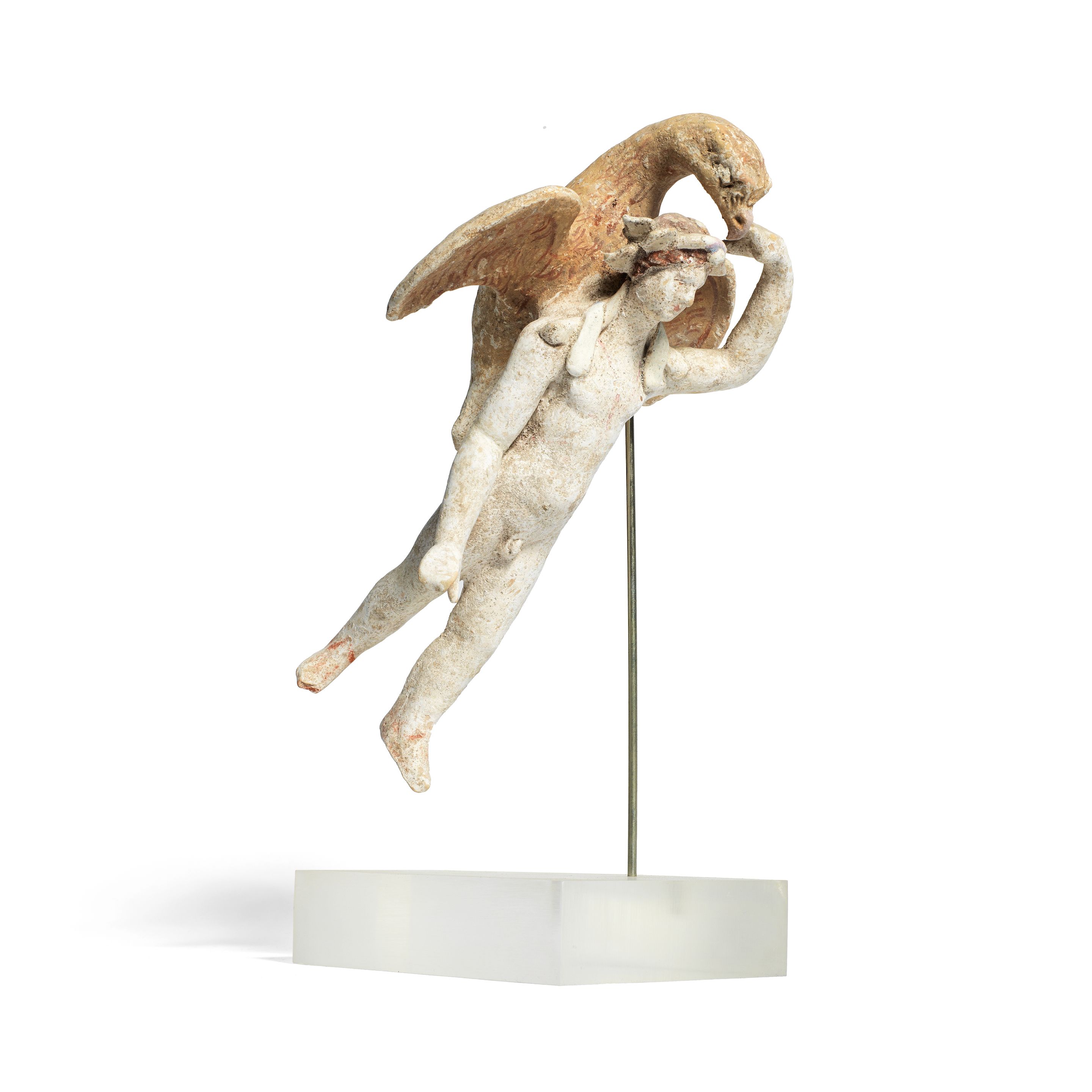 Bonhams : A Greek terracotta Ganymede and the eagle