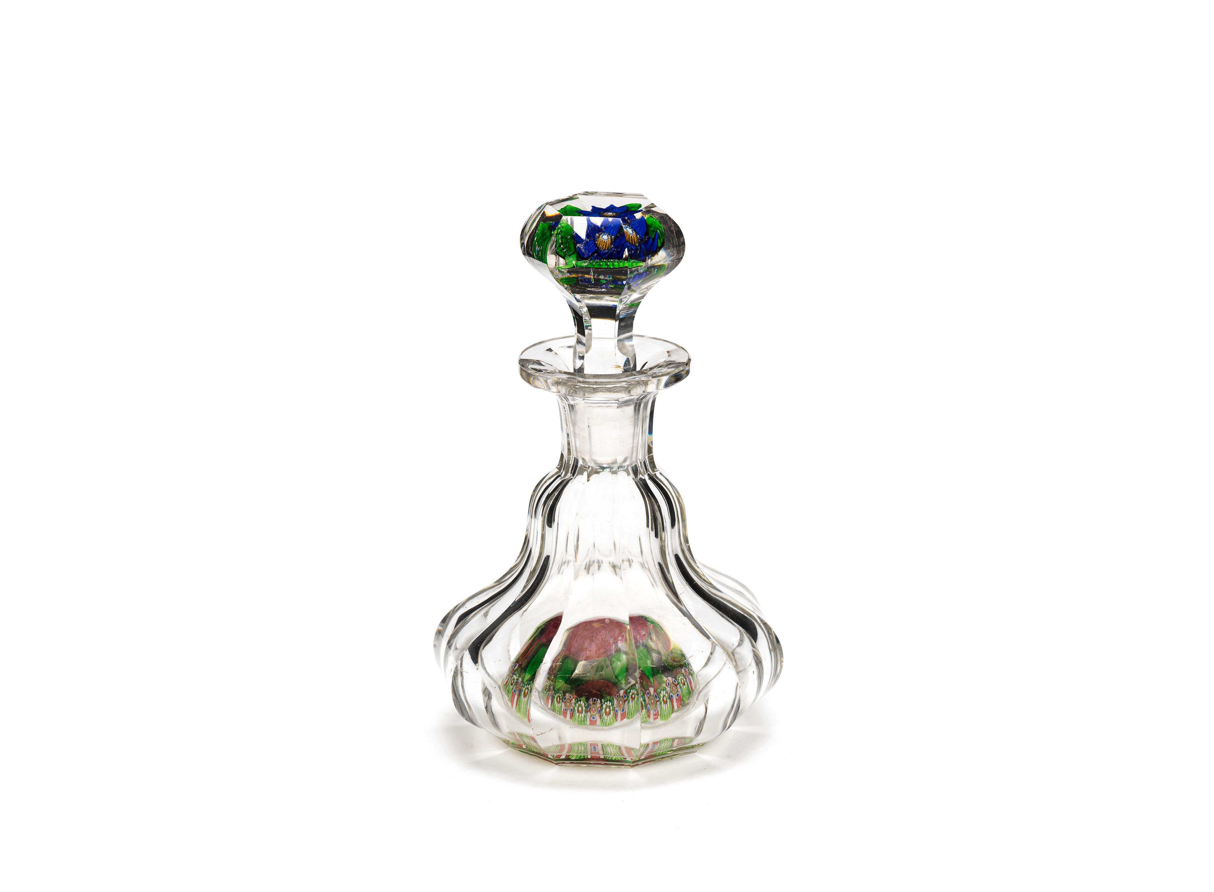 Bonhams : A rare St. Louis perfume bottle and stopper with a ...