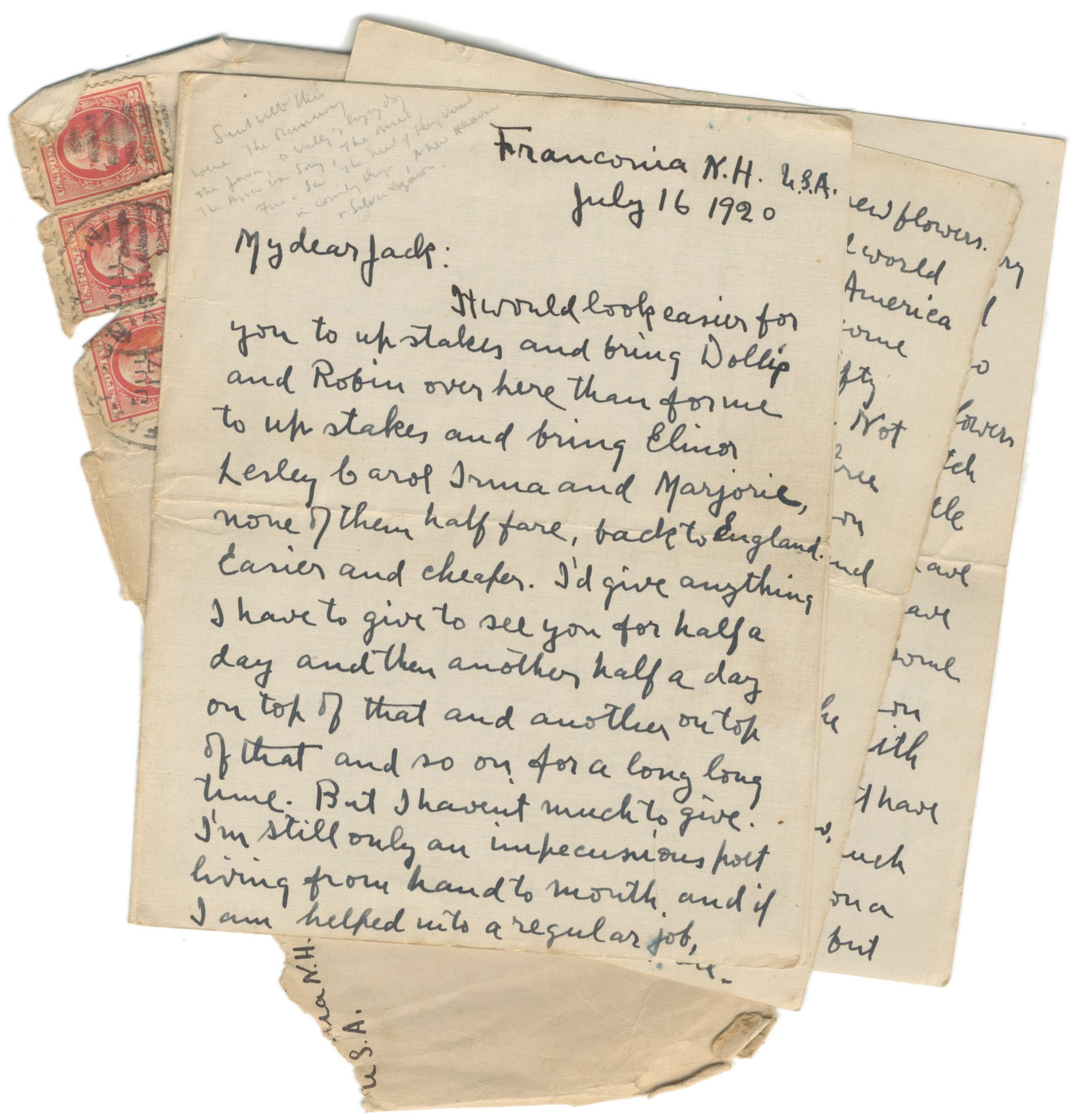 Bonhams : FROST (ROBERT) Autograph letter signed (Robert Frost), to ...