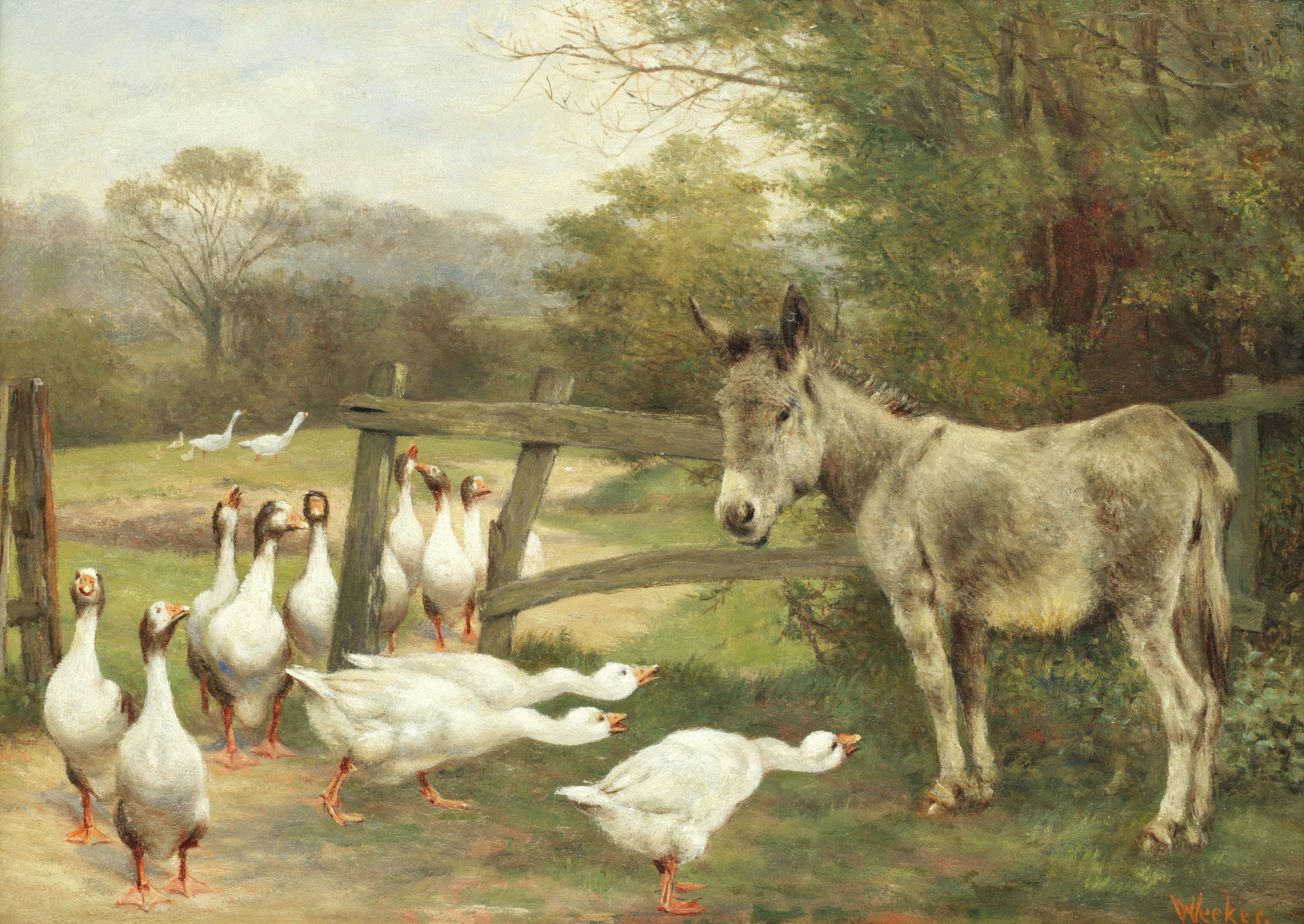 Bonhams : William Weekes (British, 1856-1909) Lost in translation