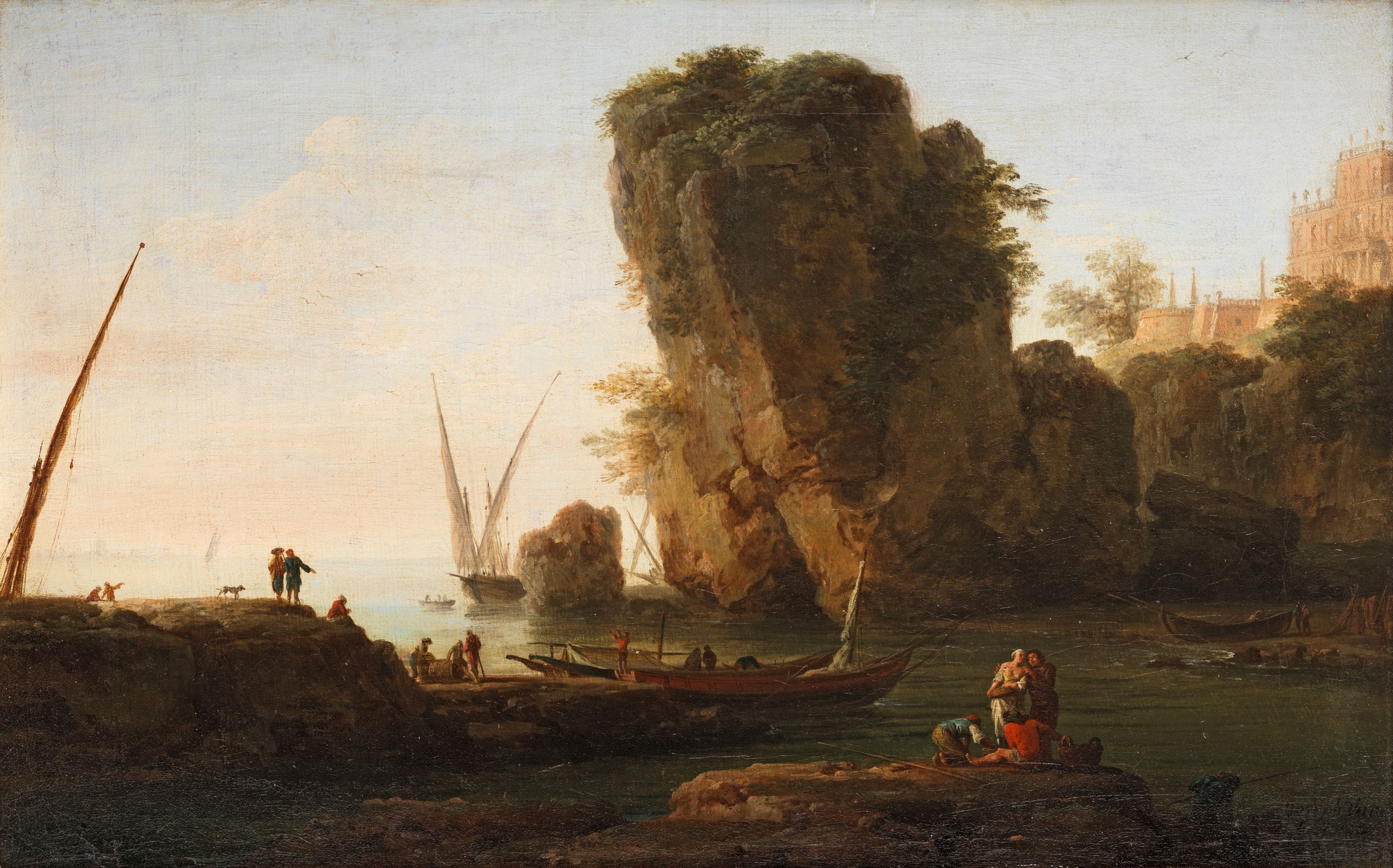Bonhams : Claude Joseph Vernet (Avignon 1714-1789 Paris) A cove on a ...