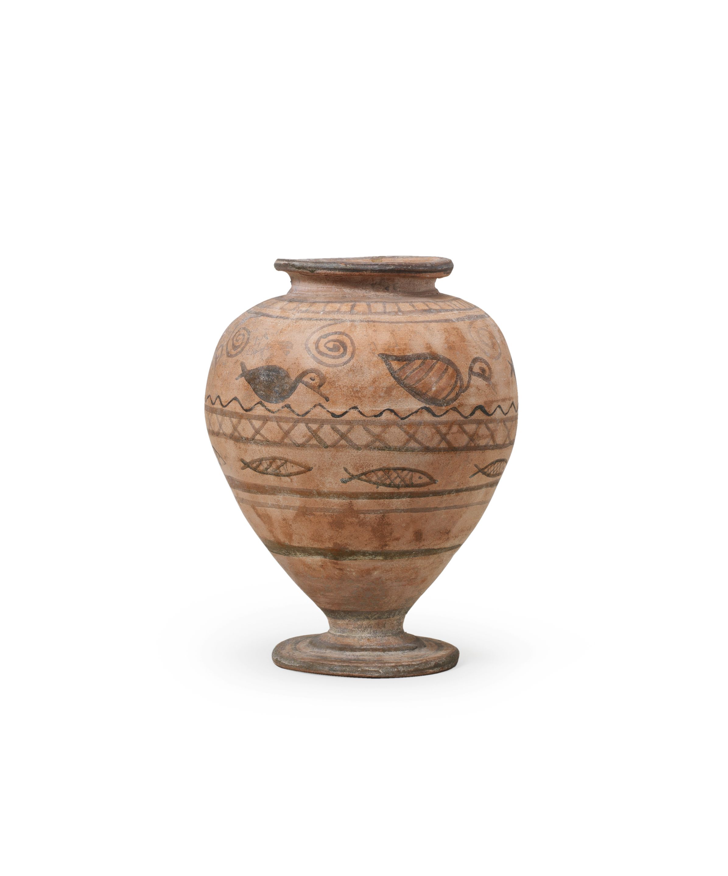 Bonhams : A Coptic painted pottery jar