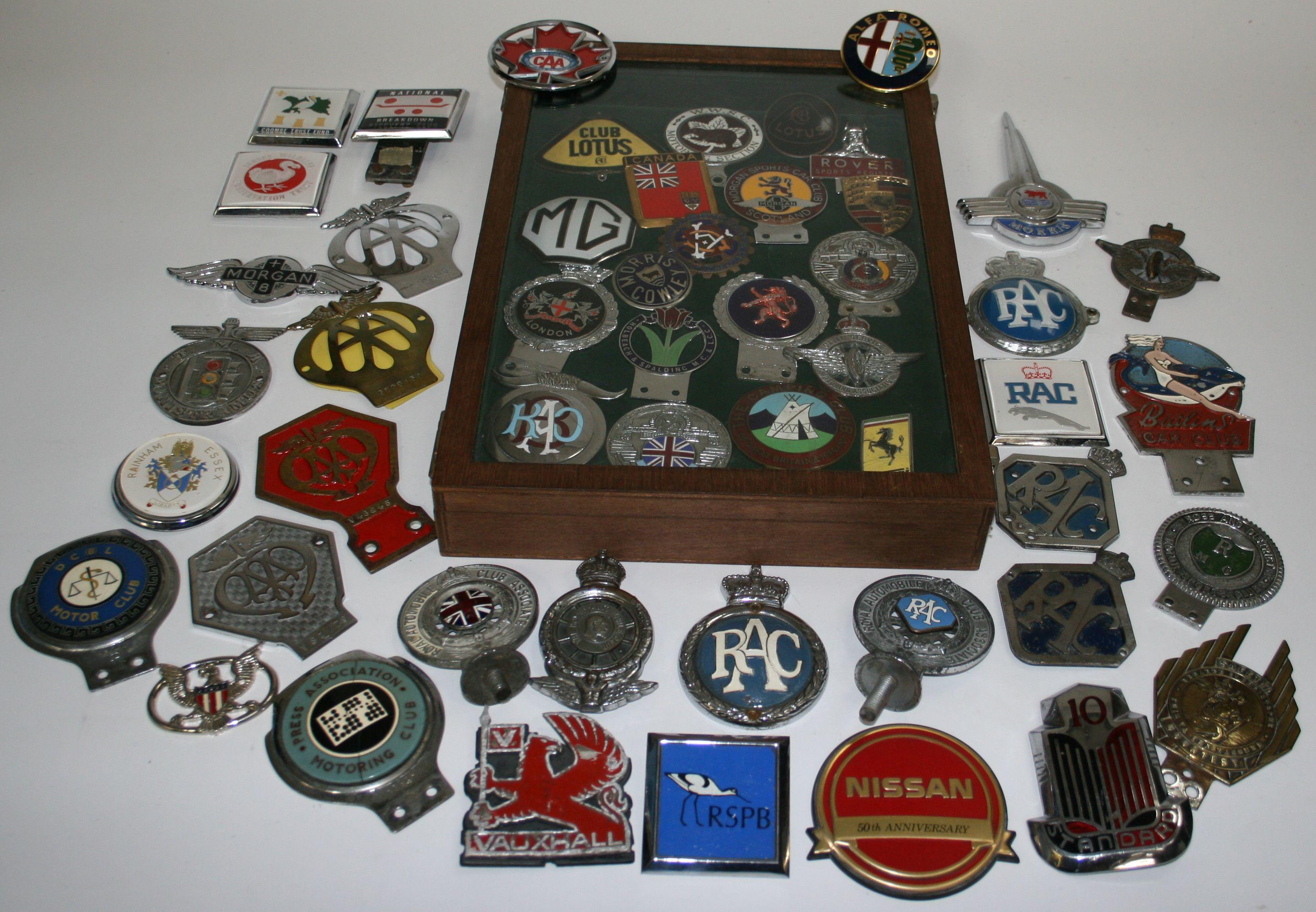 Bonhams Cars Assorted Enamel Motoring Badges Qty