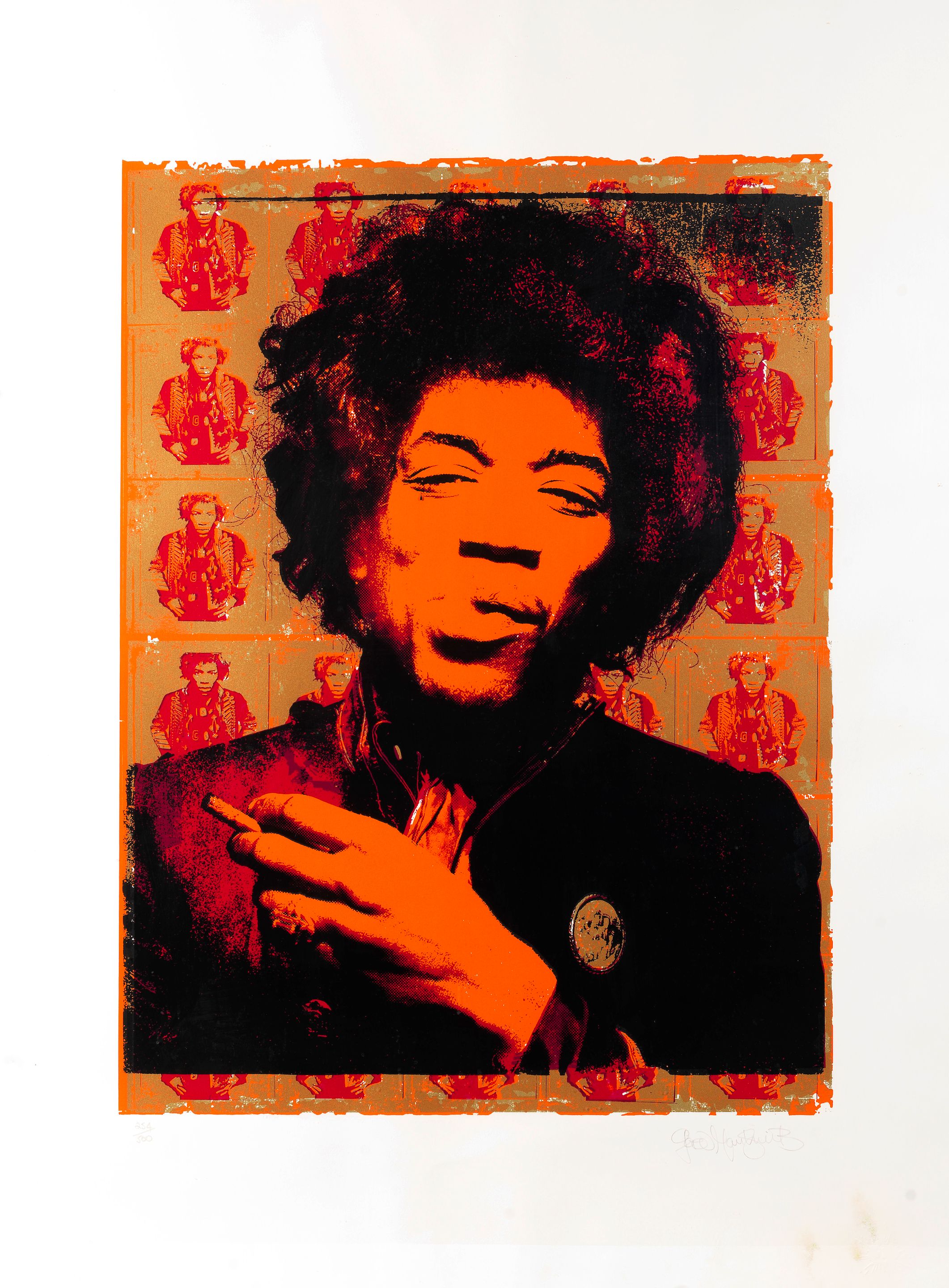 Bonhams : Gered Mankowitz (British, b. 1946) Purple Haze portrait print ...
