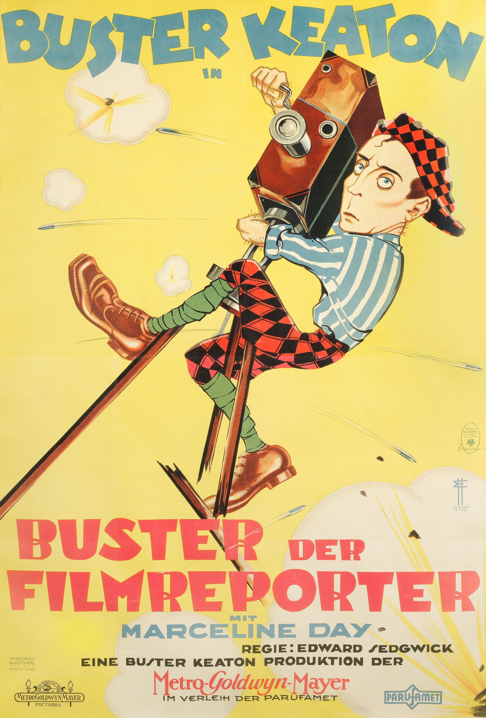 Bonhams : The Cameraman (Buster Der Filmreporter), MGM, 1928,