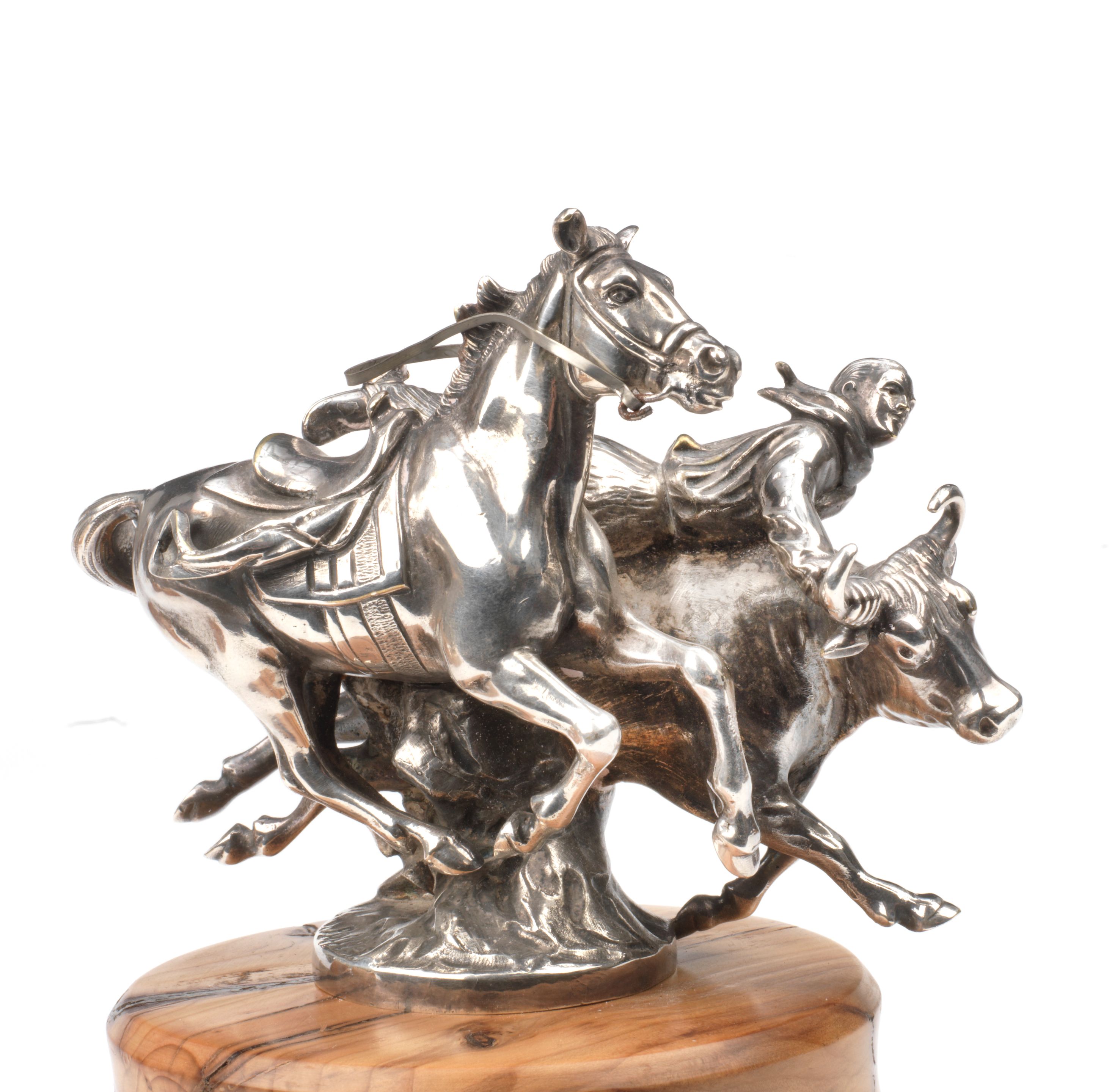 Bonhams Cars : A fine and rare 'Rodeo' mascot by A E Lejeune after the ...