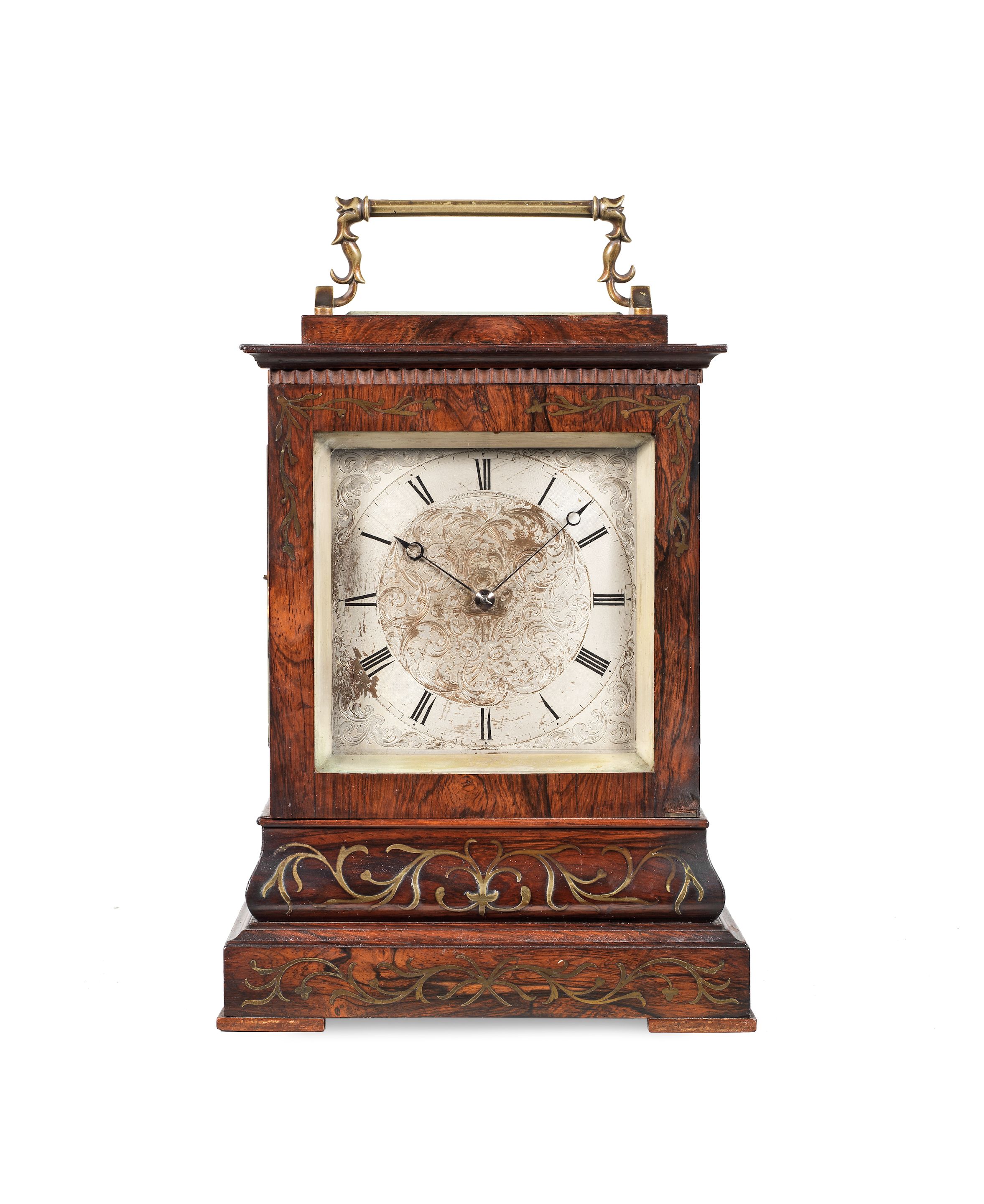 Bonhams : A good mid 19th century English brass-inlaid rosewood four ...