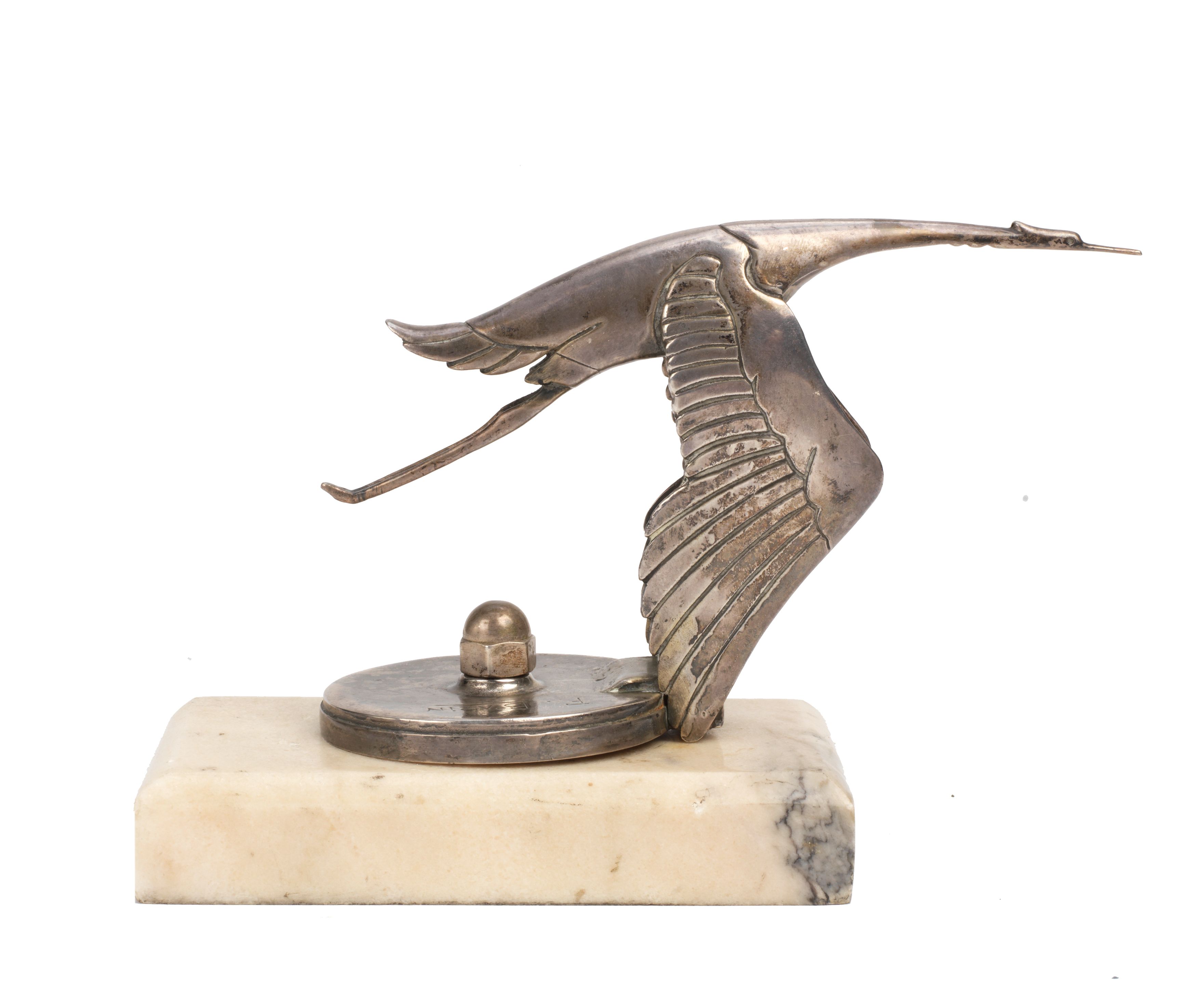 Bonhams Cars : A Hispano-Suiza 'Flying Stork' mascot by F.Bazin, French ...