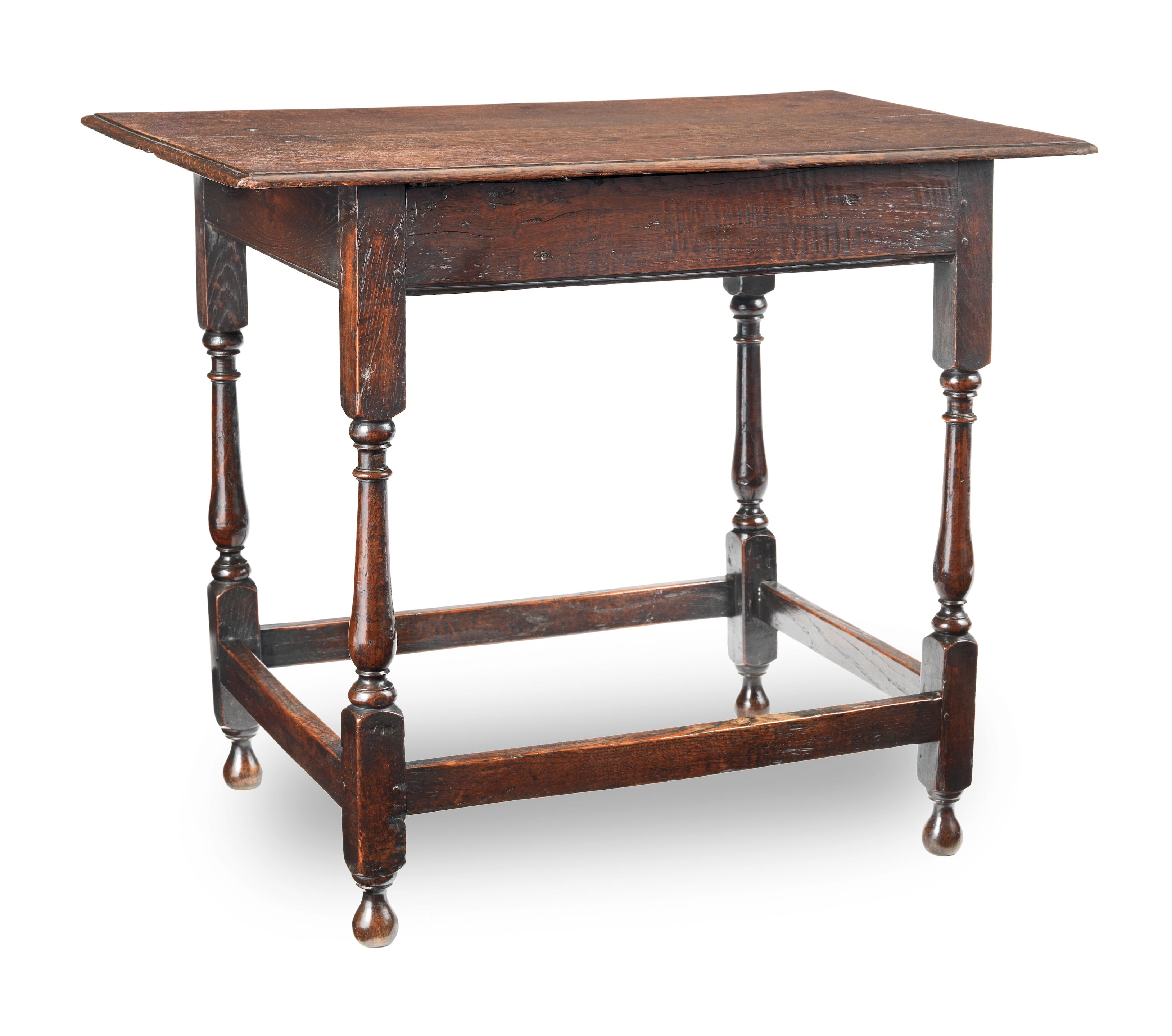 Bonhams : An early 18th century oak centre table, English, circa 1720