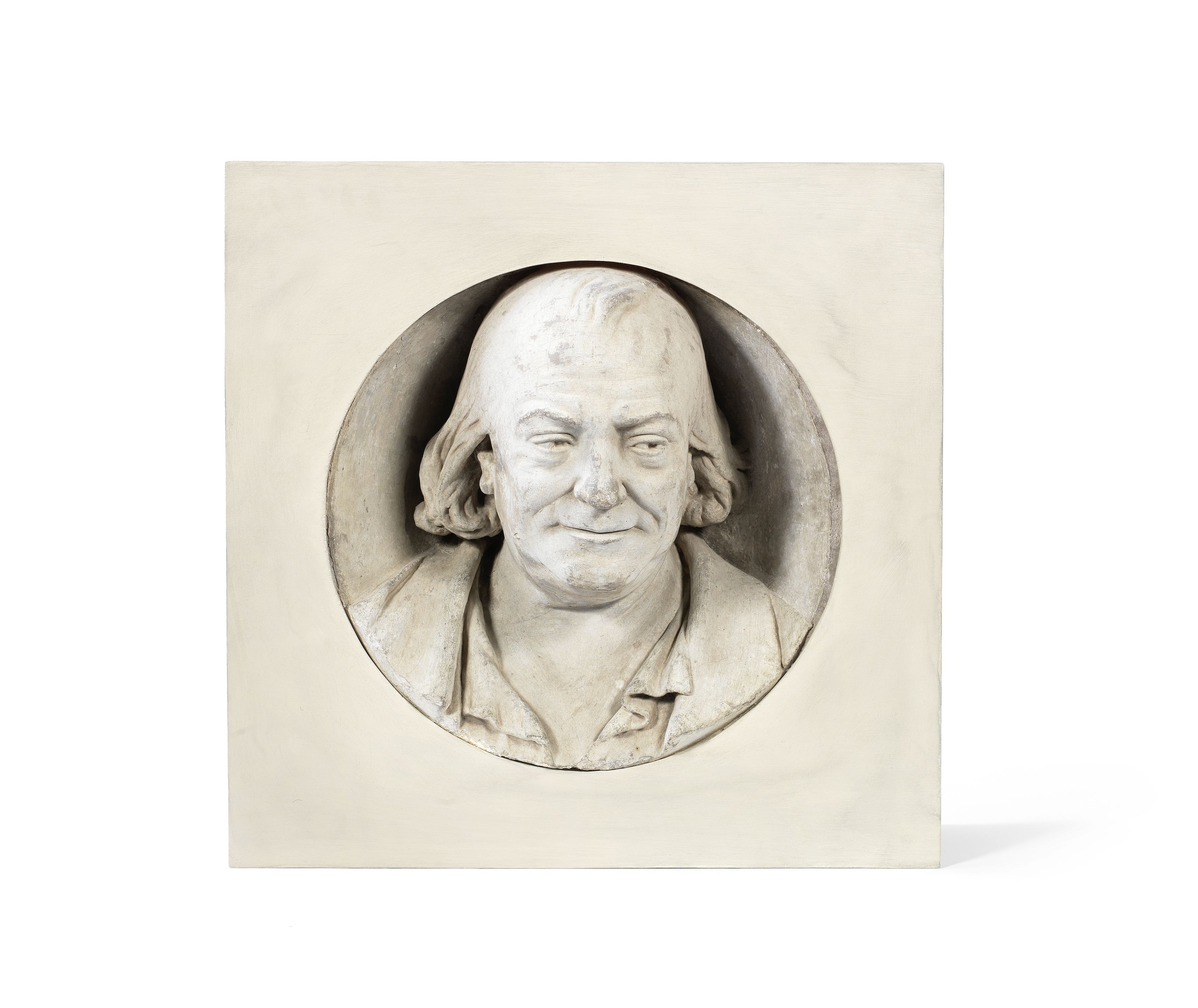 Bonhams : A late 18th century French plaster portrait relief, possibly ...