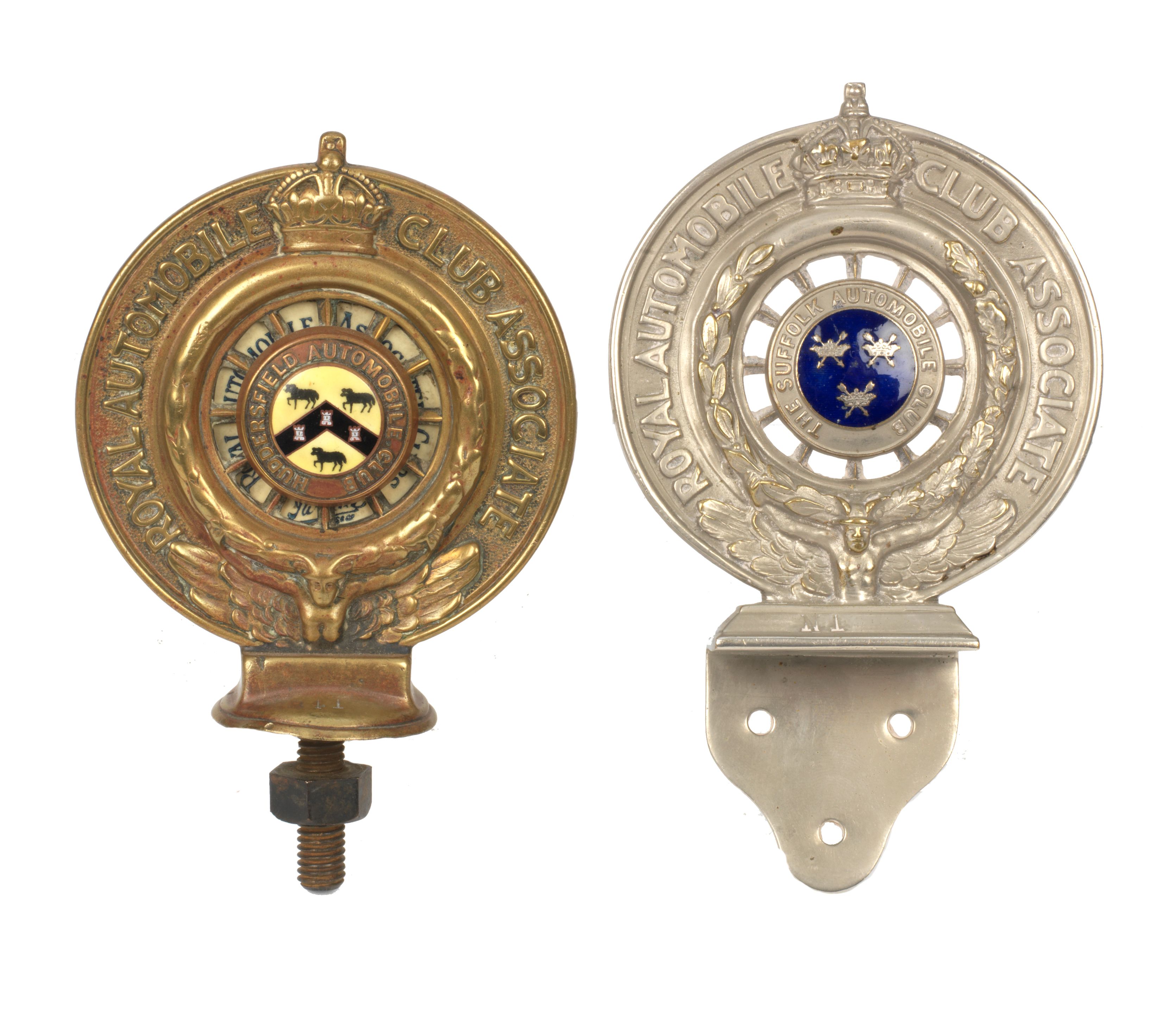 Bonhams Cars : Two Royal Automobile Club Associate car badges with ...