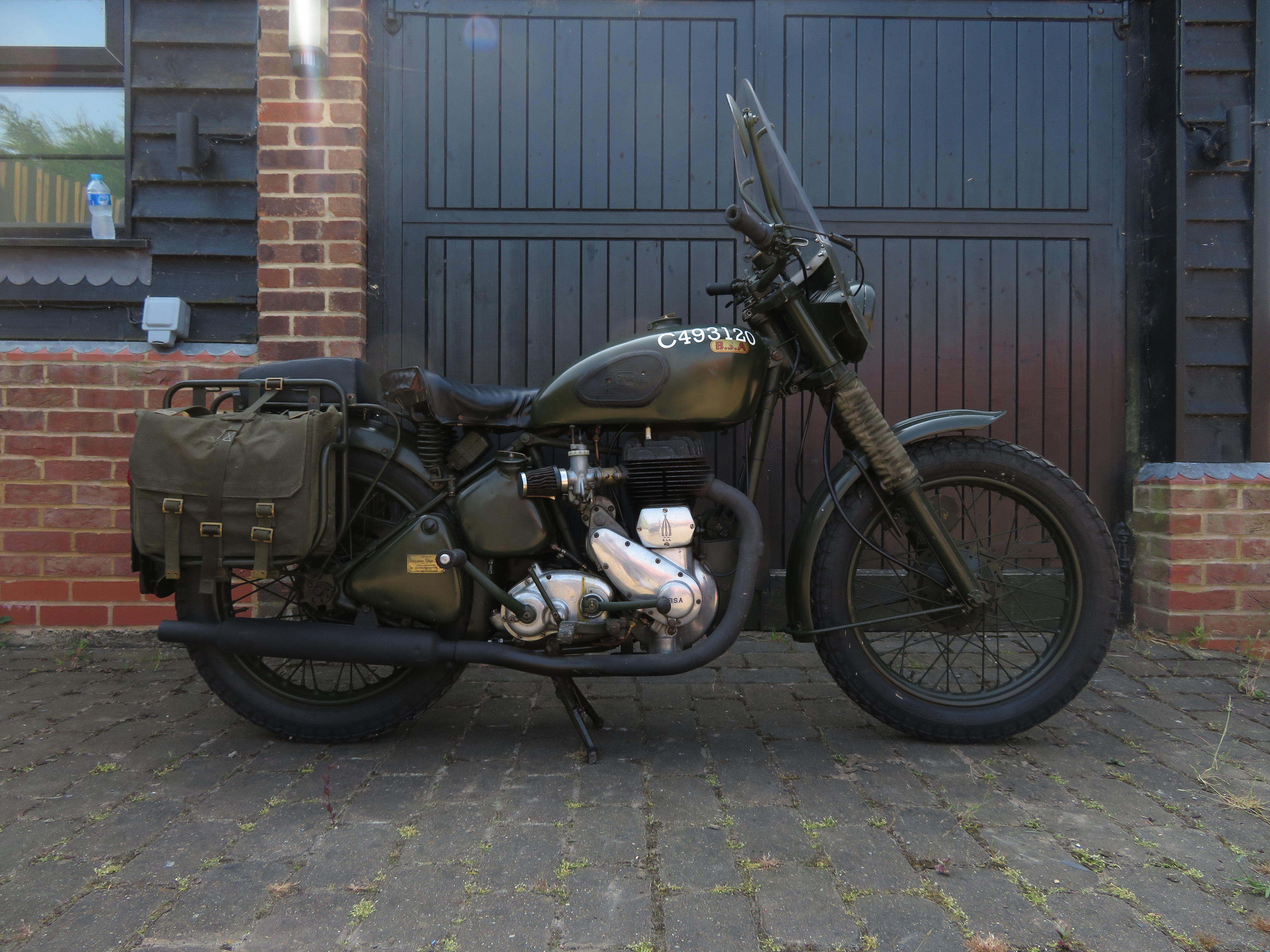c. 1946 BSA 500cc M20 Military Frame no. WM20 101223 Engine no. 112185 ...